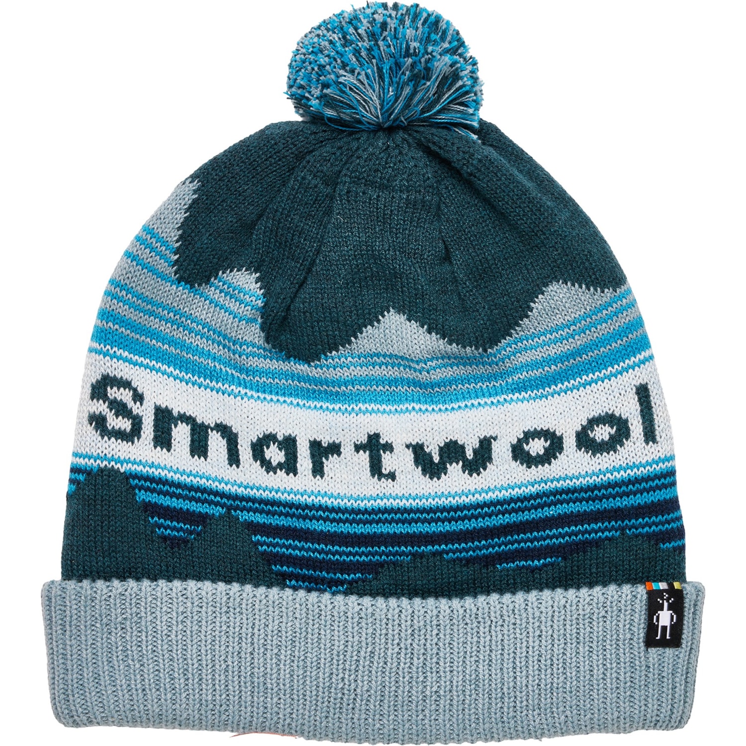 SmartWool Knit Winter Pattern Pom Beanie - Merino Wool