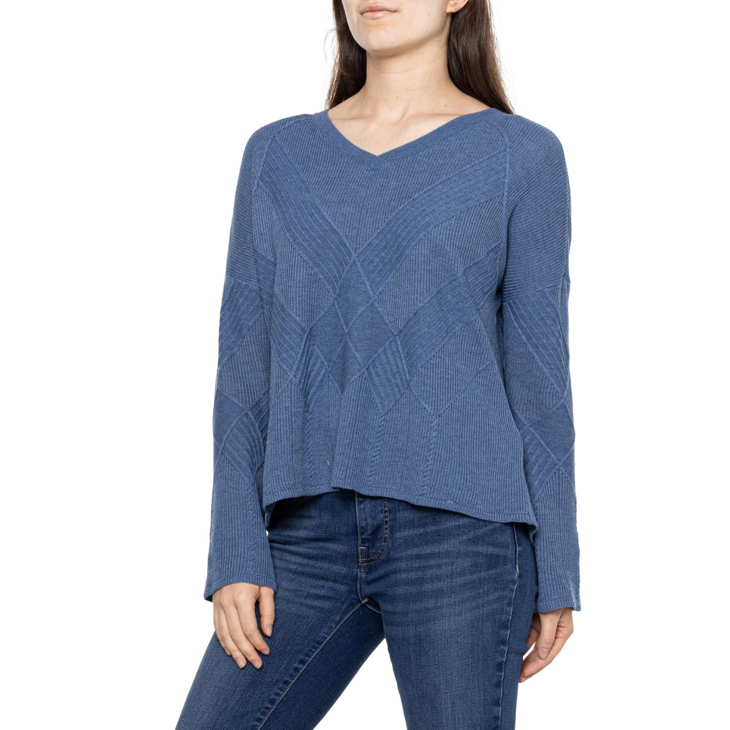 SmartWool Shadow Pine Cable V-Neck Sweater