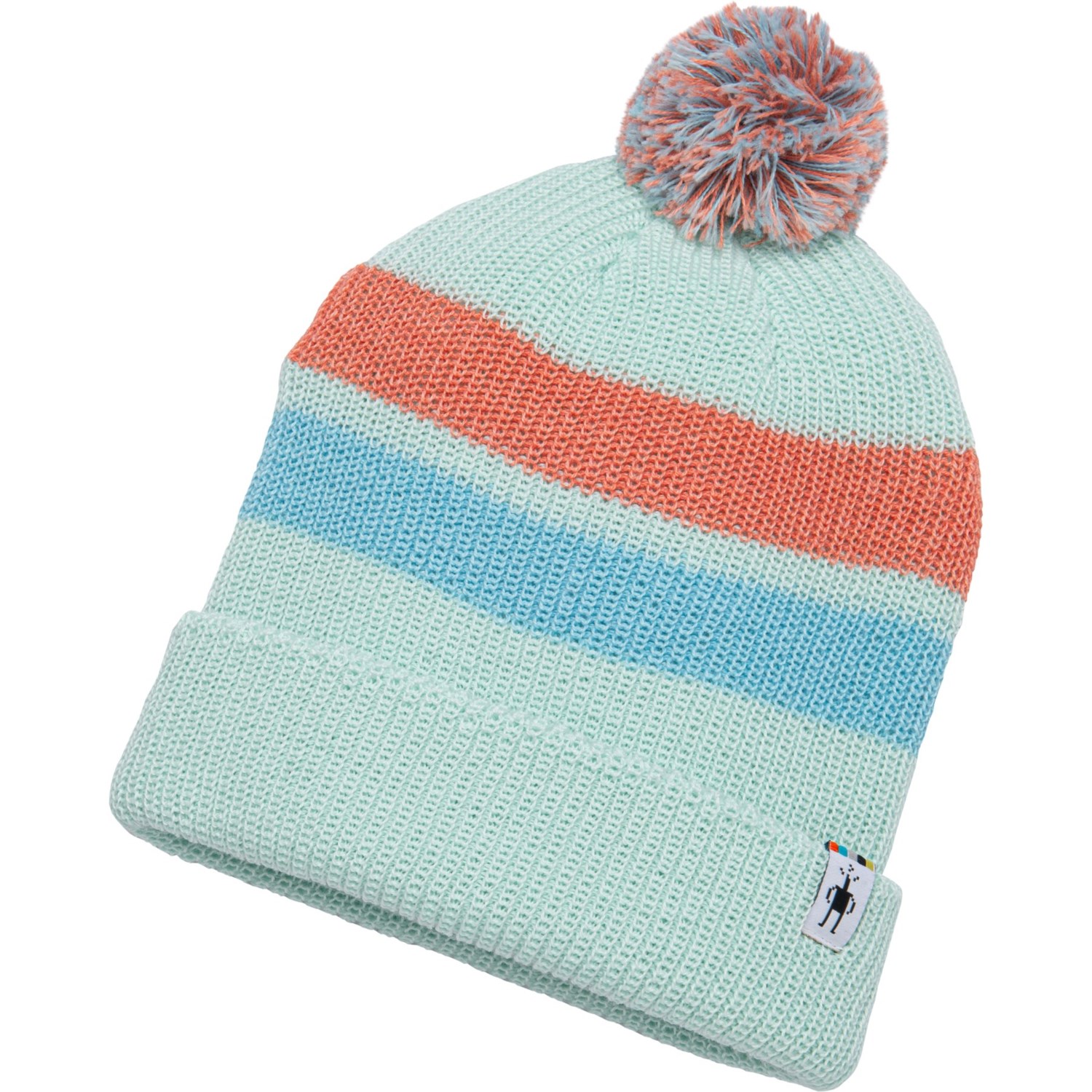 SmartWool Striped Pom Beanie (For Big Girls)