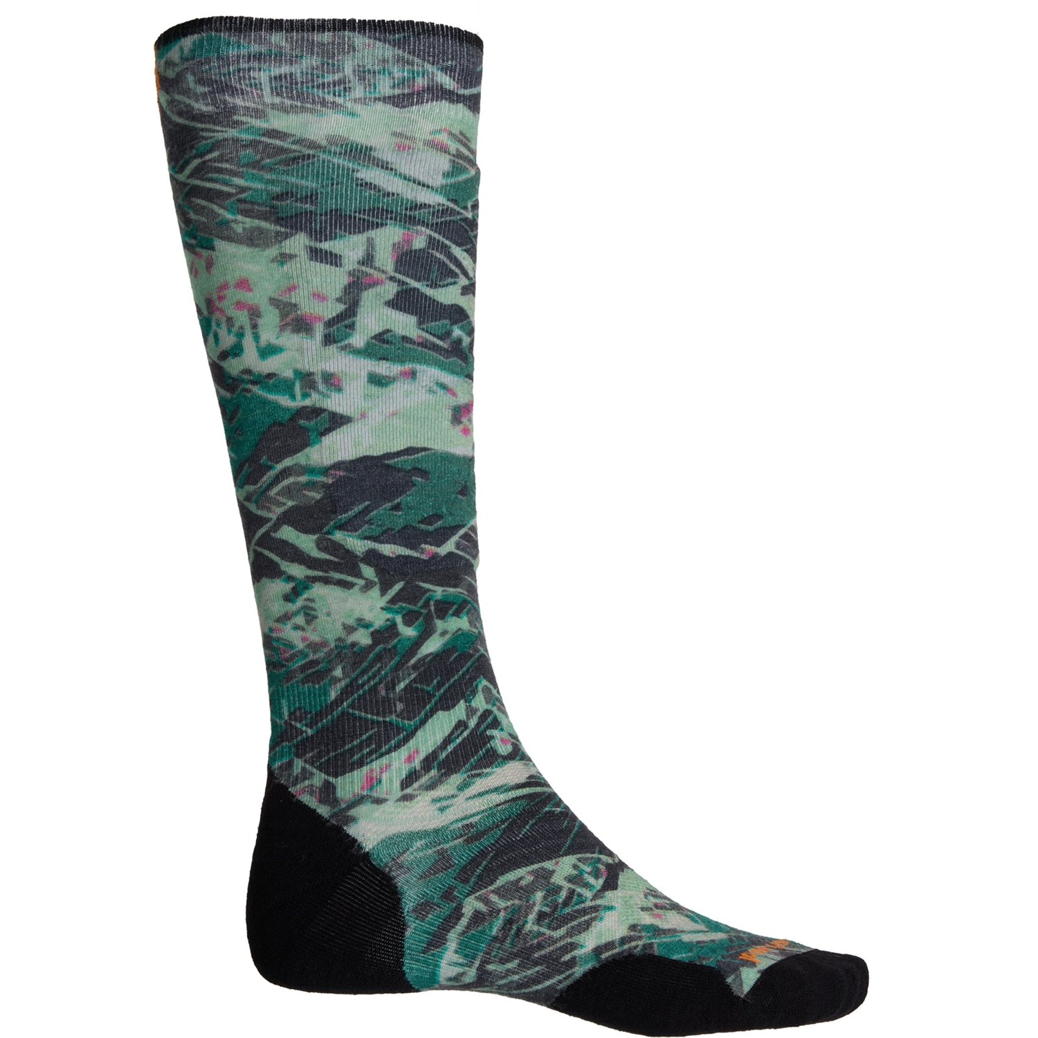SmartWool Targeted Cushion Green Slopes Print Ski Socks (For Men and Women)
