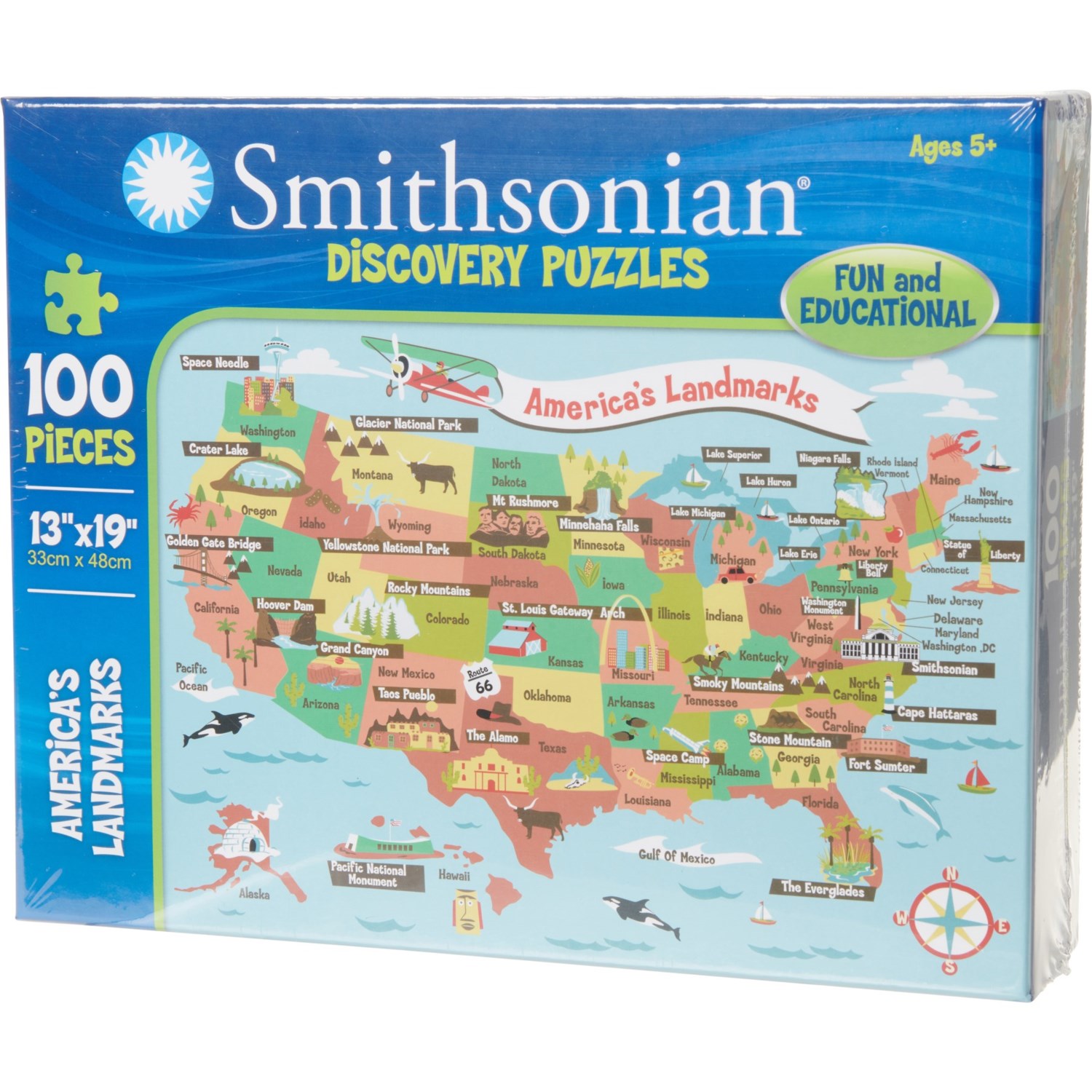 Smithsonian America’s Landmarks Puzzle - 100 Pieces - Save 33%