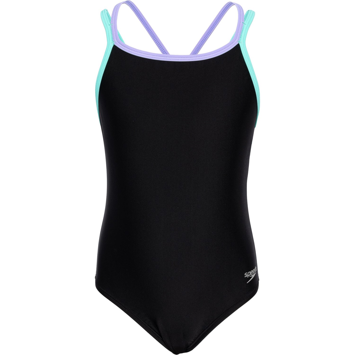 Speedo Big Girls CrissCross One-Piece Swimsuit - UPF 50+ - Save 60%
