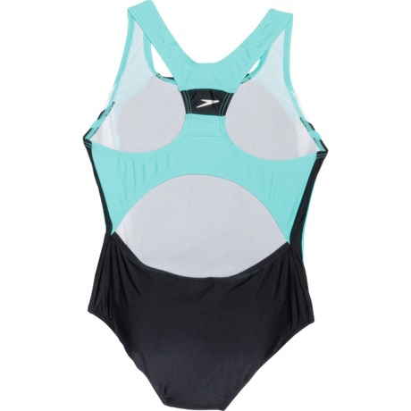 Speedo Big Girls Infinity Splice One-Piece Swimsuit - UPF 50+ - Save 48%