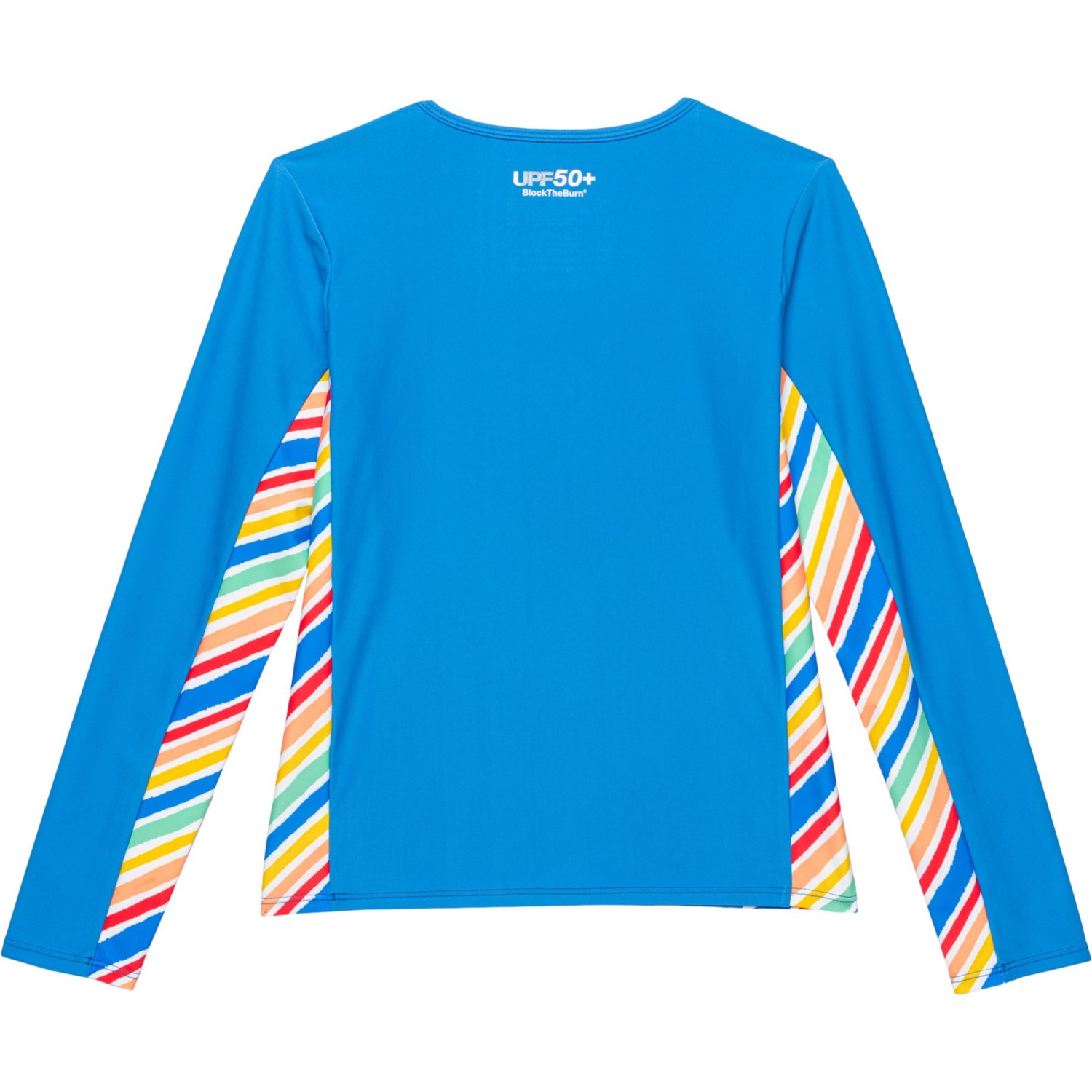 Speedo Big Girls Print Splice Rash Guard - UPF 50+, Long Sleeve - Save 55%