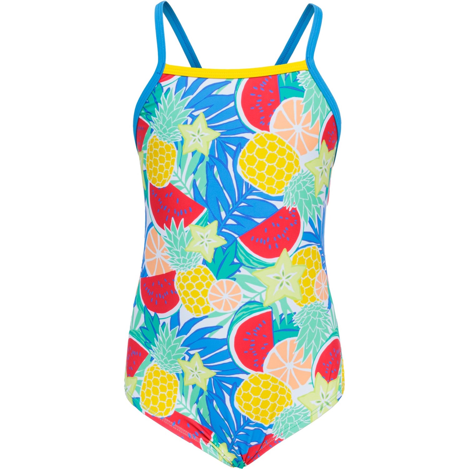 Speedo Big Girls Printed Propel Back One-Piece Swimsuit - UPF 50 ...