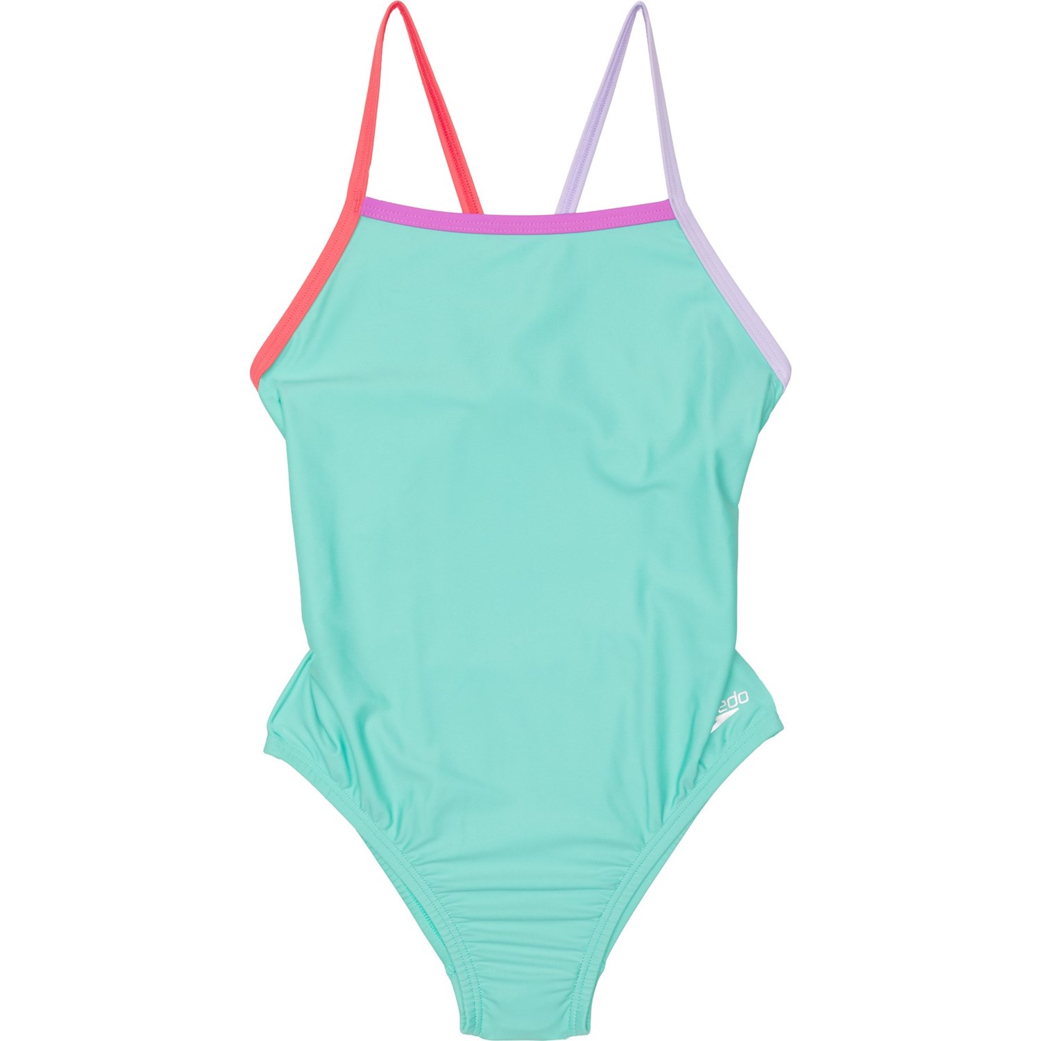 Speedo Big Girls Solid Propel Back One-Piece Swimsuit - UPF 50+ - Save 40%
