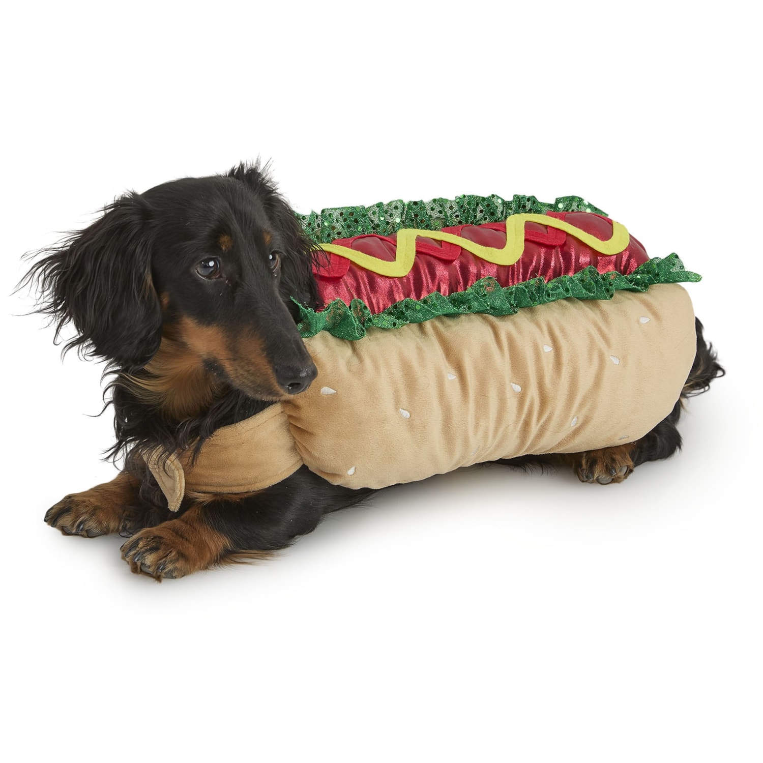 Spooky Night Hot Dog Pet Costume - Save 39%