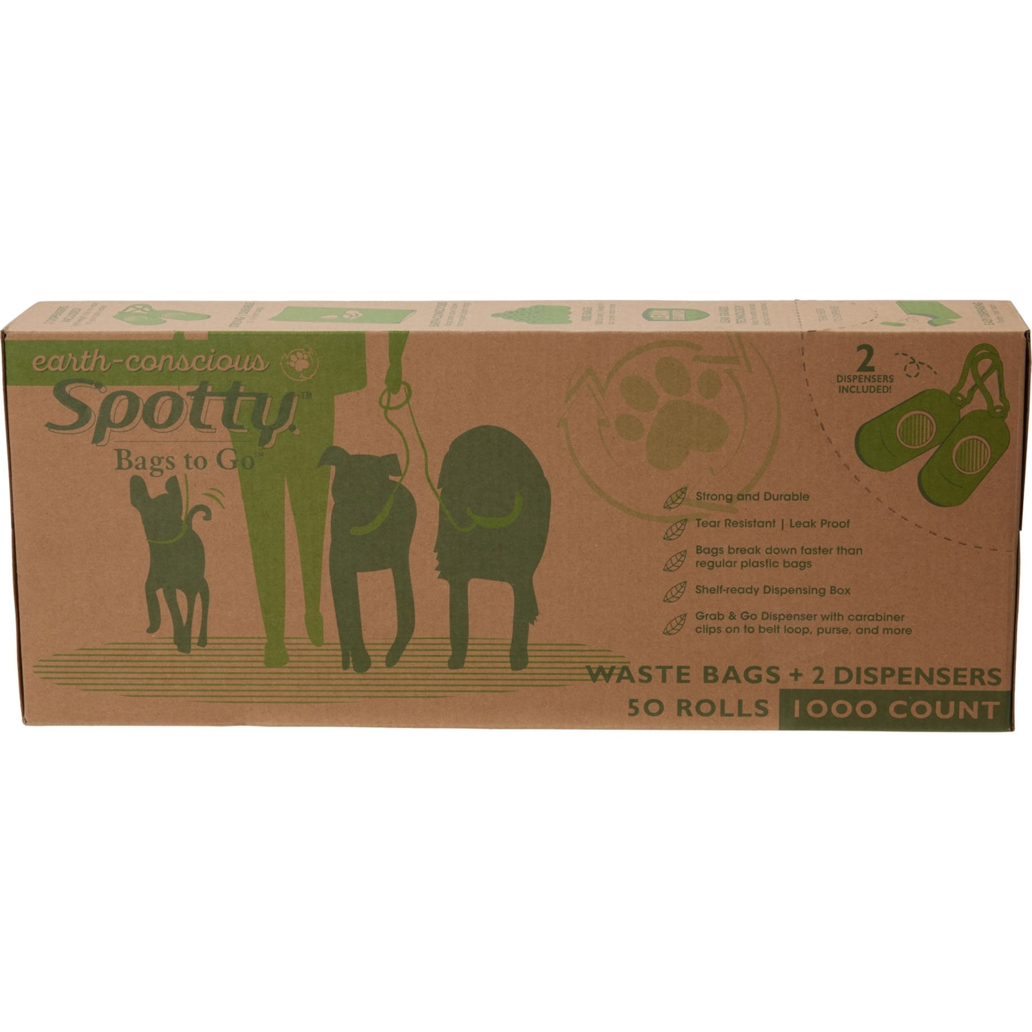 Spotty Bags to Go Dog Waste Bags with Dispensers - 1000-Count - Save 42%