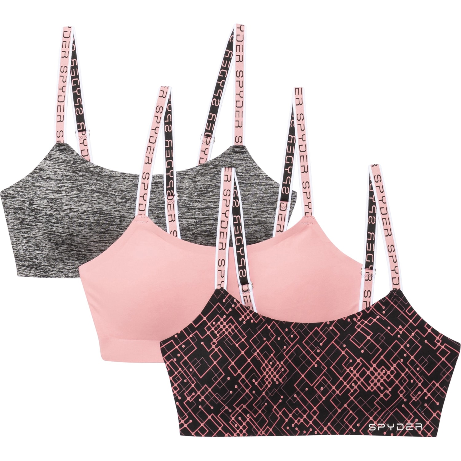 Spyder Bonded Logo Wire-free Bra (For Women)
