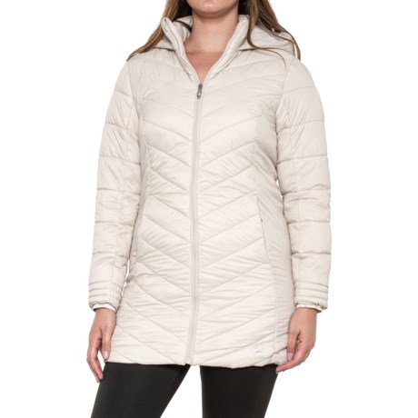 Spyder Boundless Long Packable Hooded Puffer Jacket - Insulated