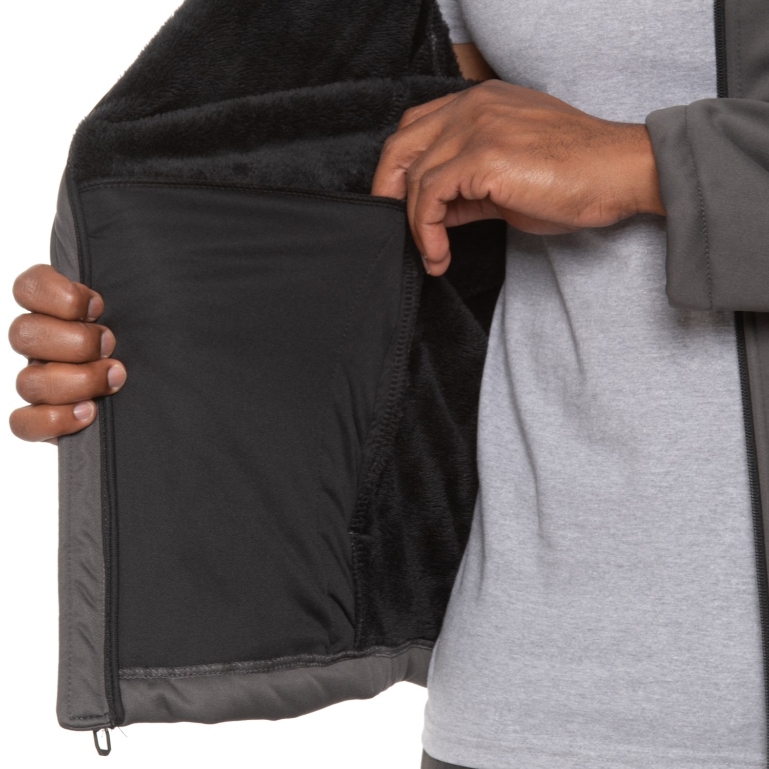 Spyder Force Hooded Soft Shell Jacket - Sherpa Lining