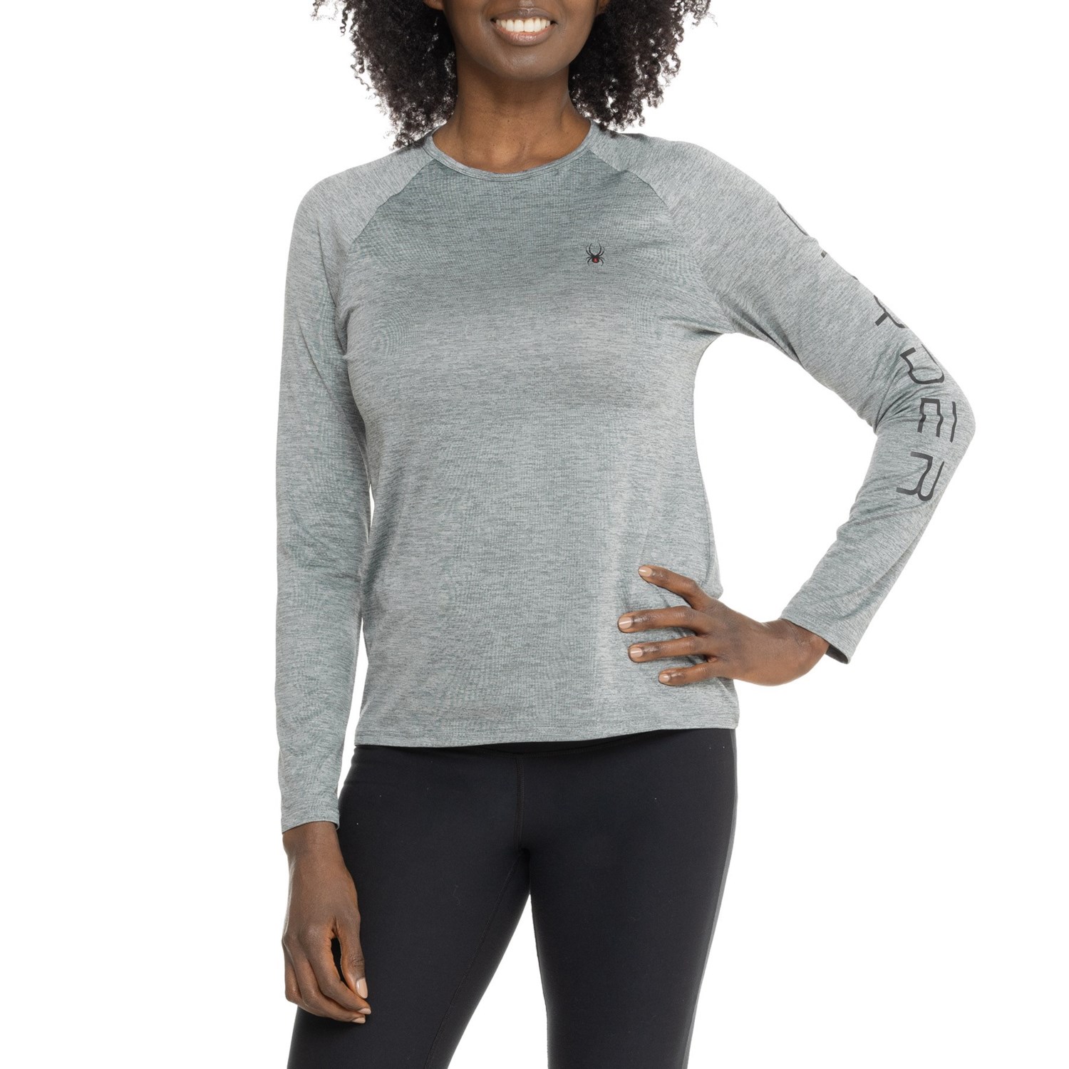 Spyder Heathered Rash Guard - UPF 30+, Long Sleeve