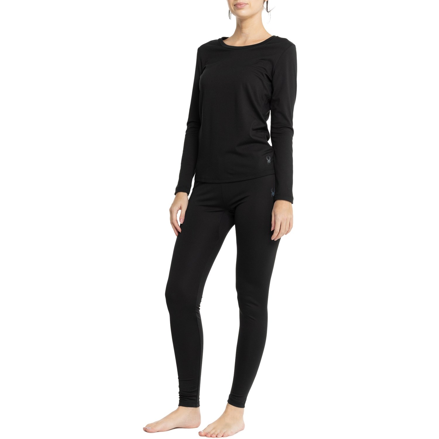 Spyder Interlock Crew Base Layer Top and Pants Set - Long Sleeve