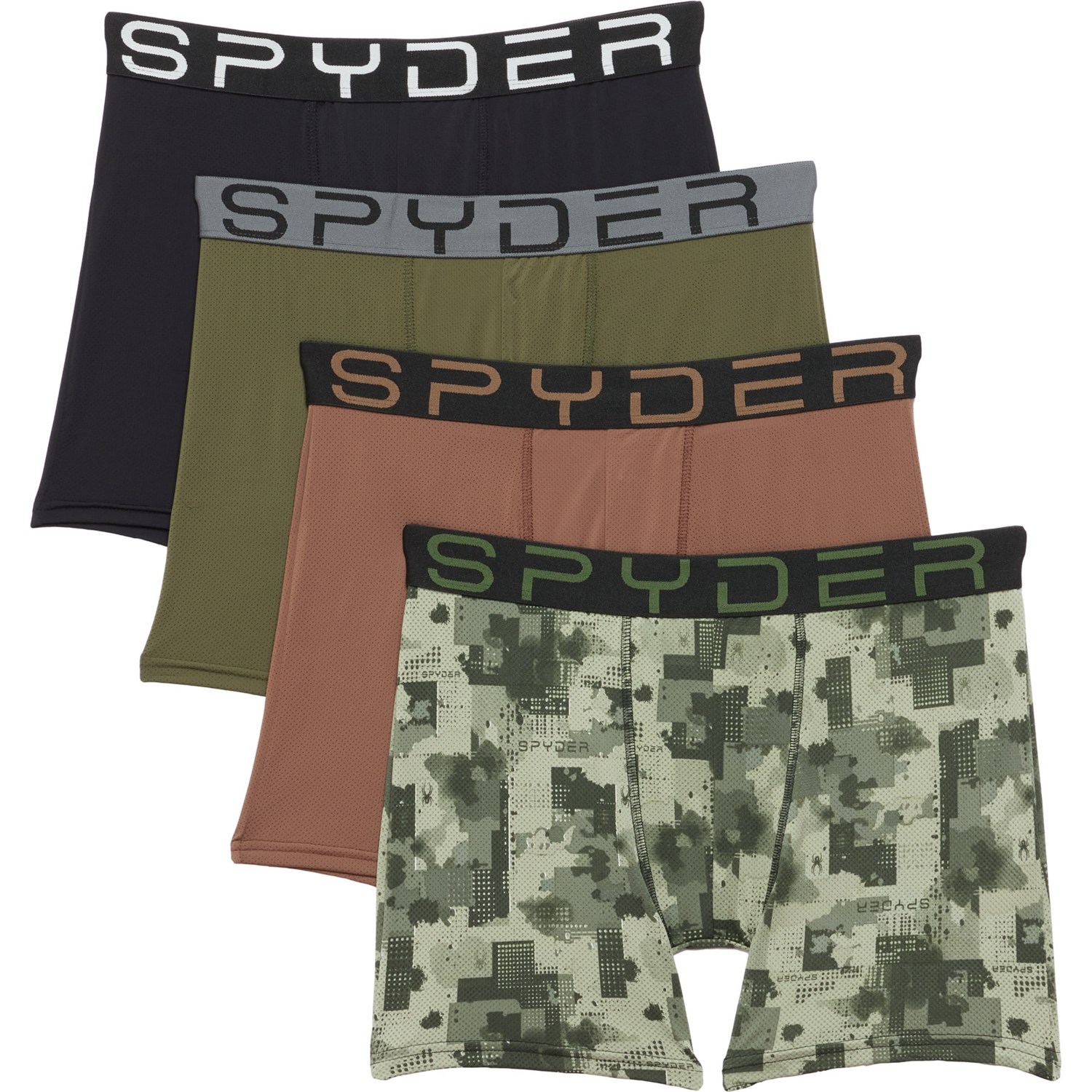 Spyder Nylon Mesh Boxer Briefs - 4-Pack