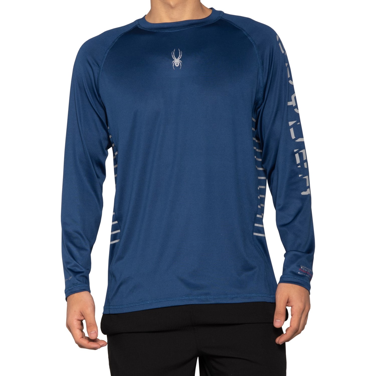 Spyder Solid and Stripe Rash Guard (For Men)