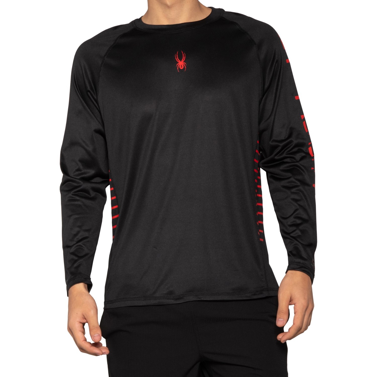 Spyder Solid and Stripe Rash Guard (For Men)