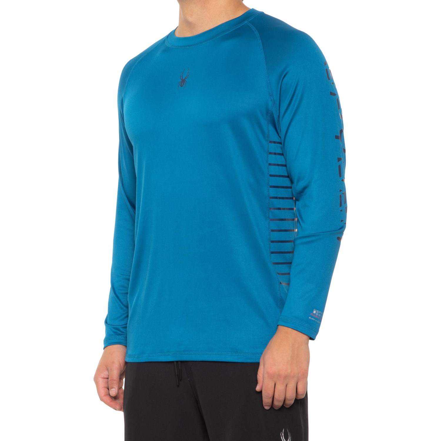 Spyder Solid and Stripe Rash Guard (For Men)