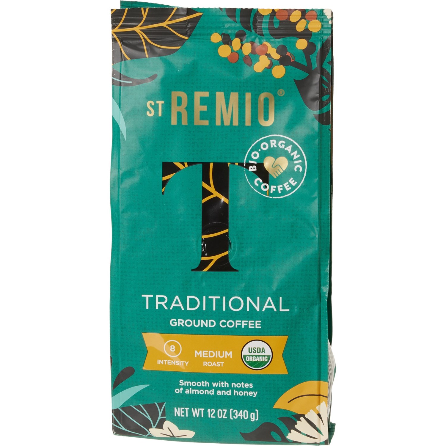 St. Remio Traditional Medium Roast Bio-Organic Ground Coffee - 12 oz ...