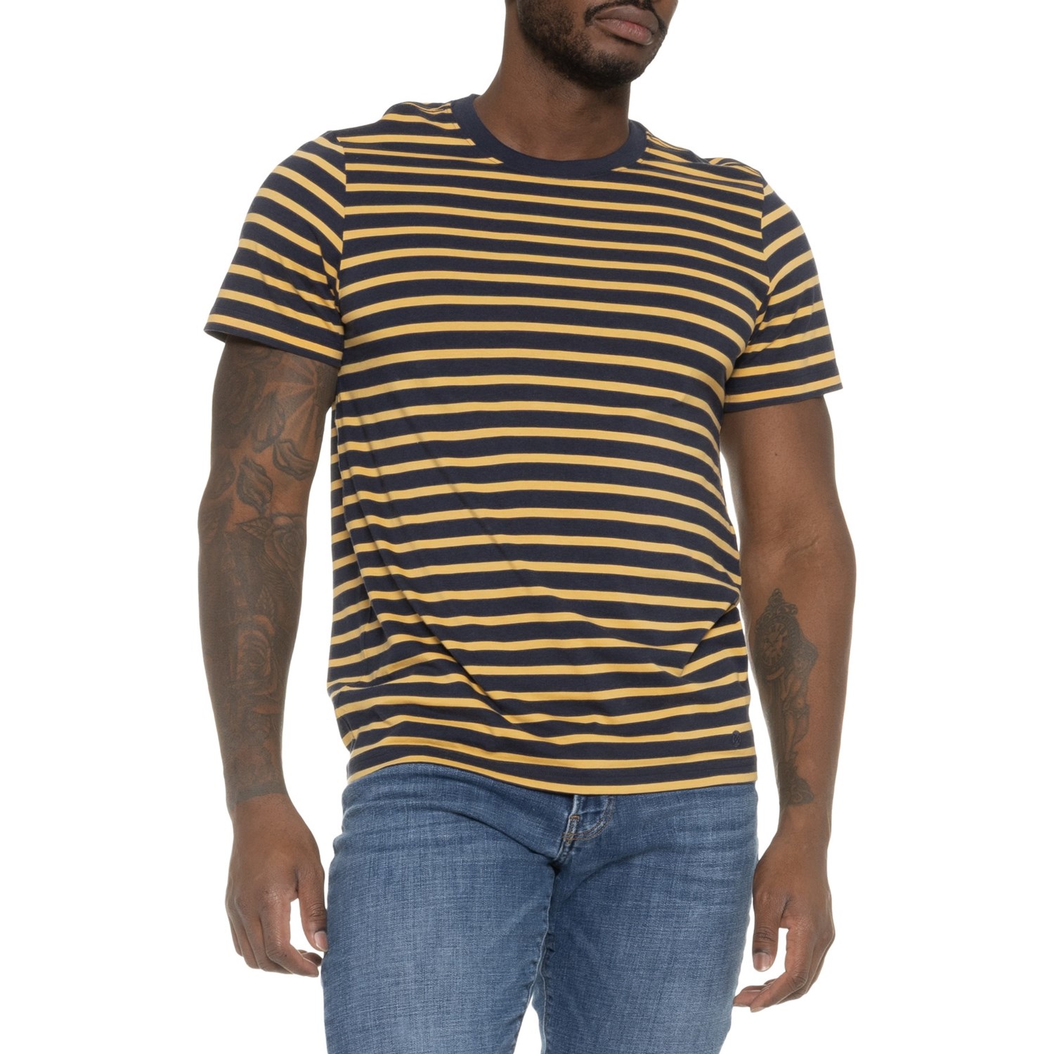 Stance Striped T-Shirt - Short Sleeve, Pima Cotton - Save 68%