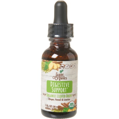 Super Organics Digestive Support Liquid Drops - 1 oz. - Save 44%