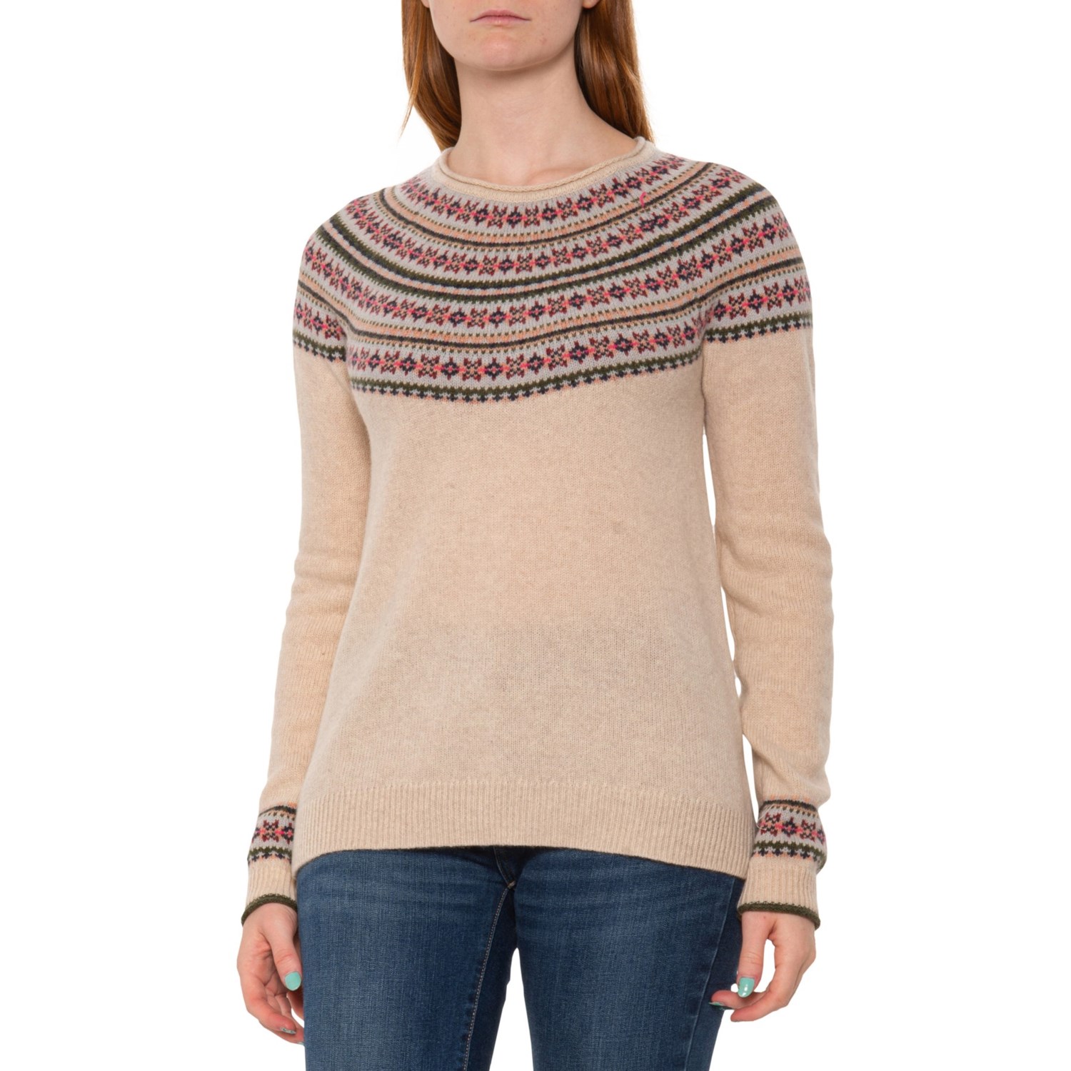 Tabitha Webb Ditzy Yoke Sweater - Lambswool - Save 42%