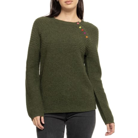 Tabitha Webb Double Links Button Yoke Sweater - Lambswool - Save 45%