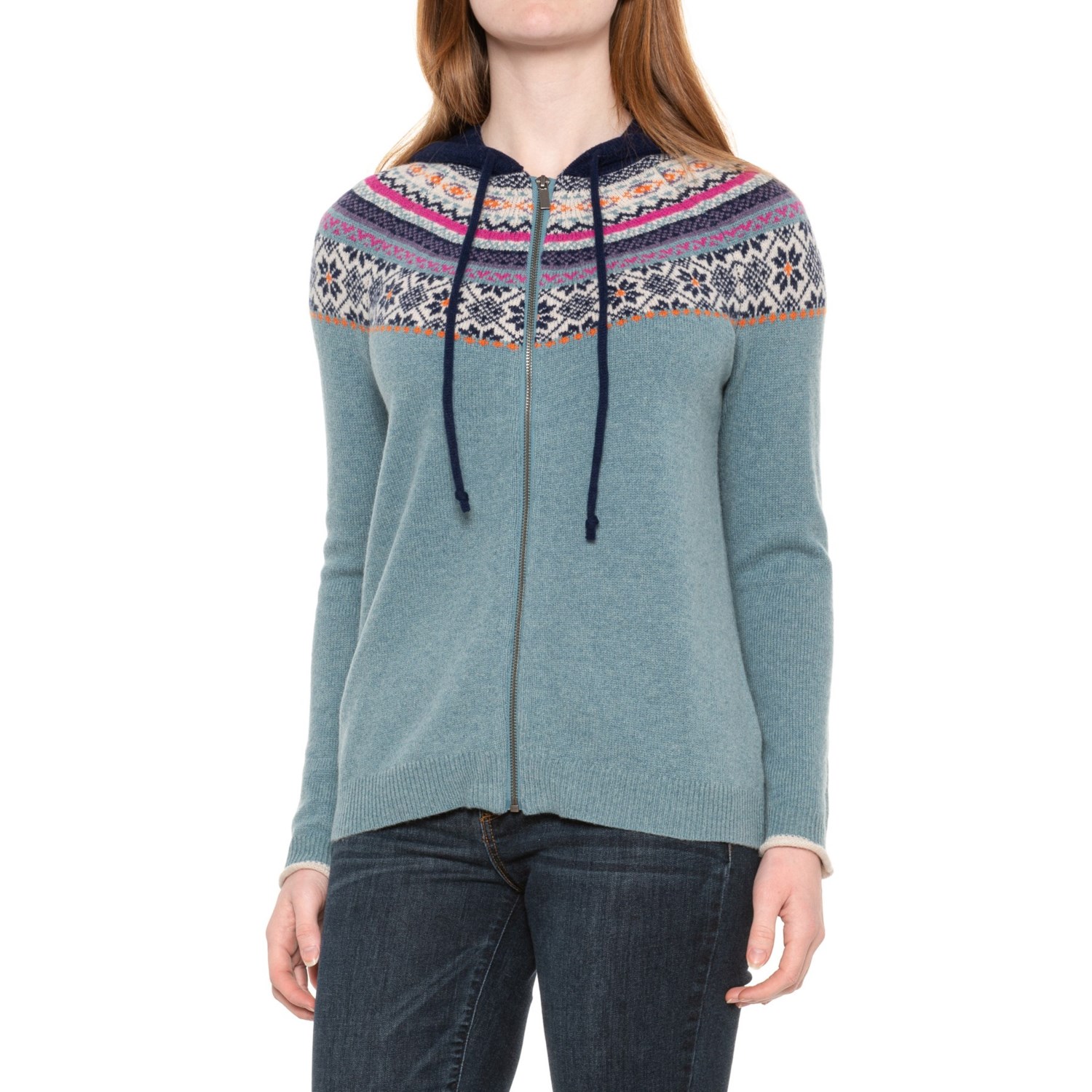 Tabitha Webb Fair Isle Hooded Sweater (For Women) - Save 57%