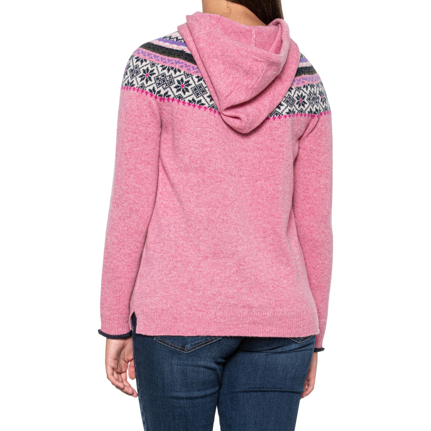 Tabitha Webb Fair Isle Hooded Sweater - Wool - Save 39%
