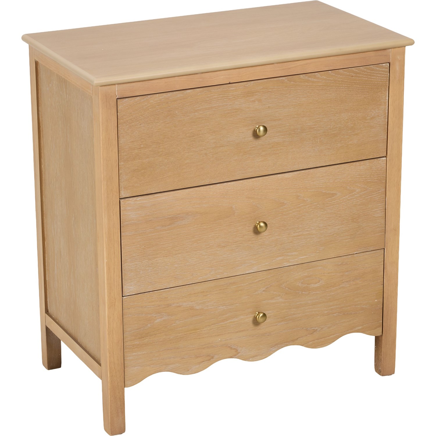 Tahari Scallop Bottom 3-Drawer End Table - Save 32%