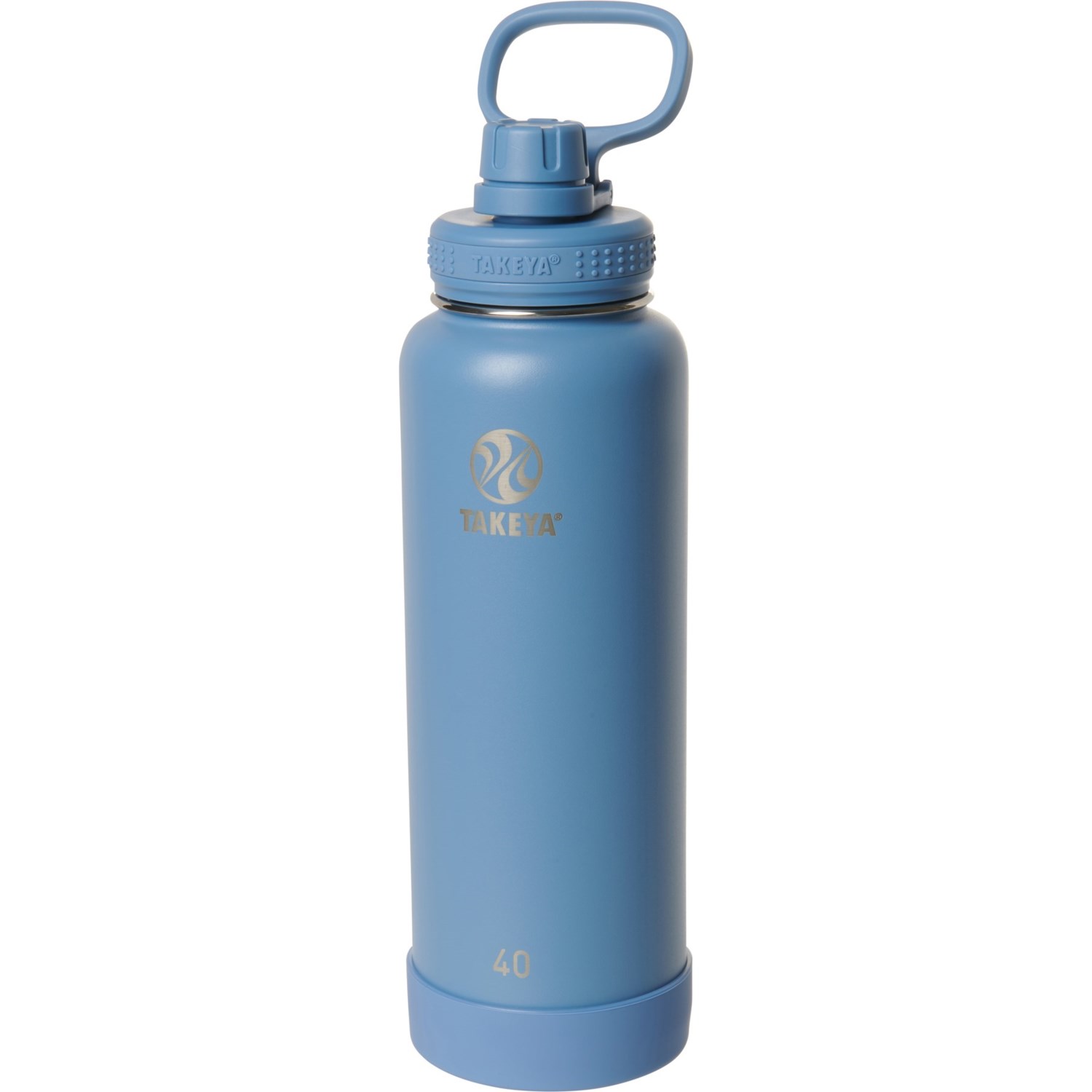Takeya Actives Water Bottle with Spout Lid - 40 oz., Bluestone - Save 33%