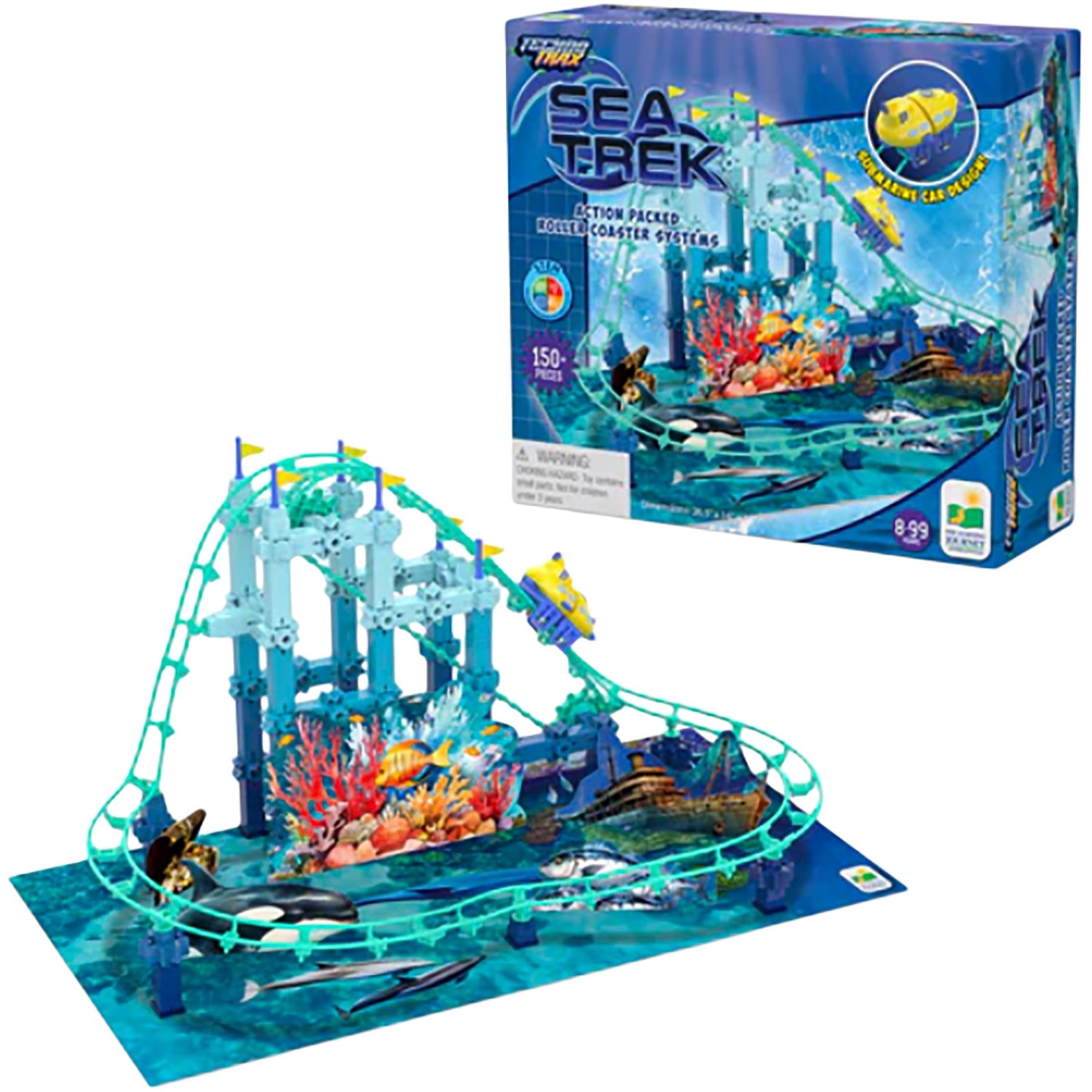 Techno Trax Sea Trek Roller Coaster System - 150-Pieces - Save 25%