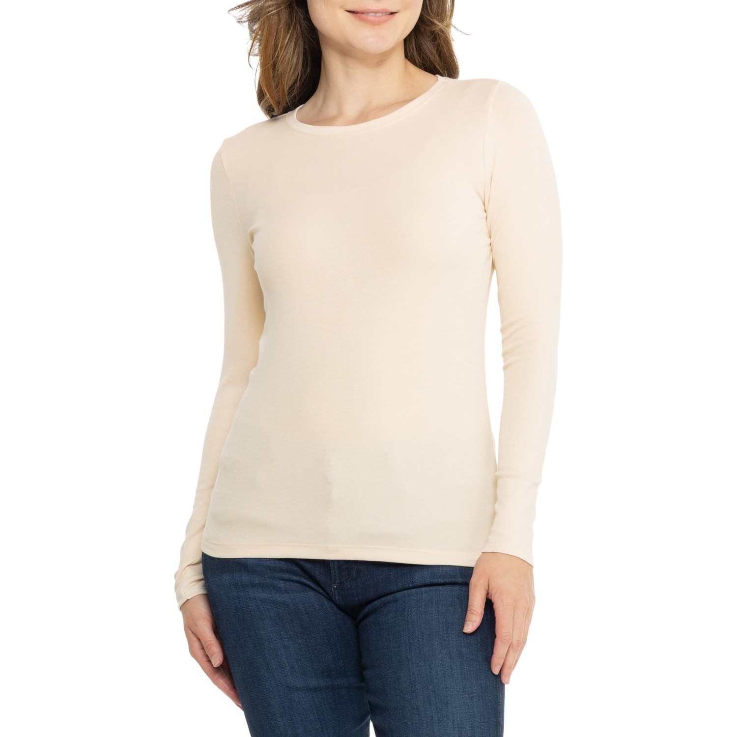 Telluride Clothing Company 1x1 Rib Crew Neck Shirt - Long Sleeve - Save 42%