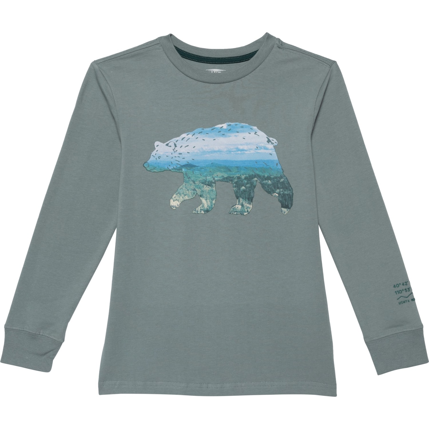 Telluride Clothing Company Big Boys Bear Graphic T-Shirt - Long Sleeve ...