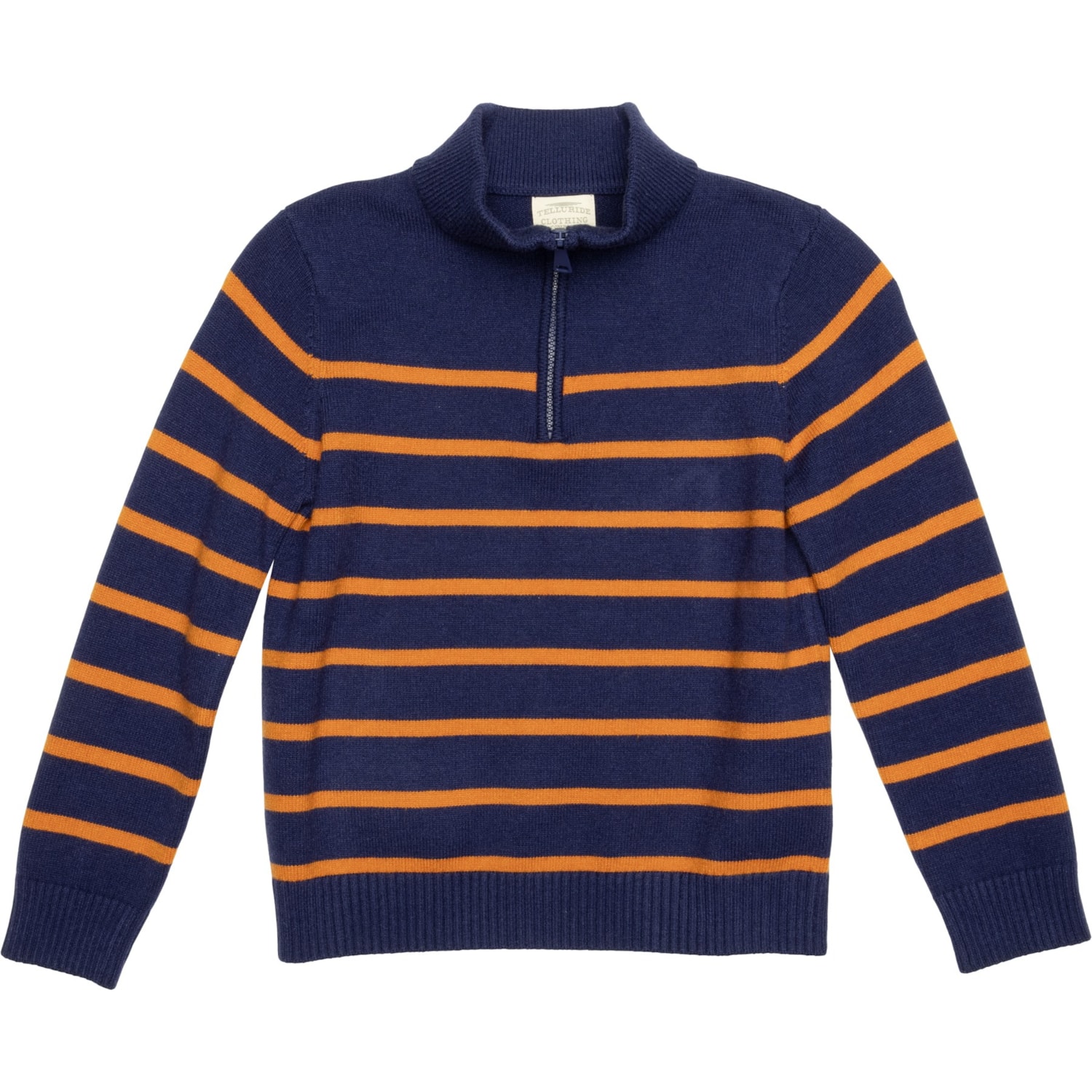 Telluride Clothing Company Big Boys Striped Sweater - Zip Neck - Save 51%