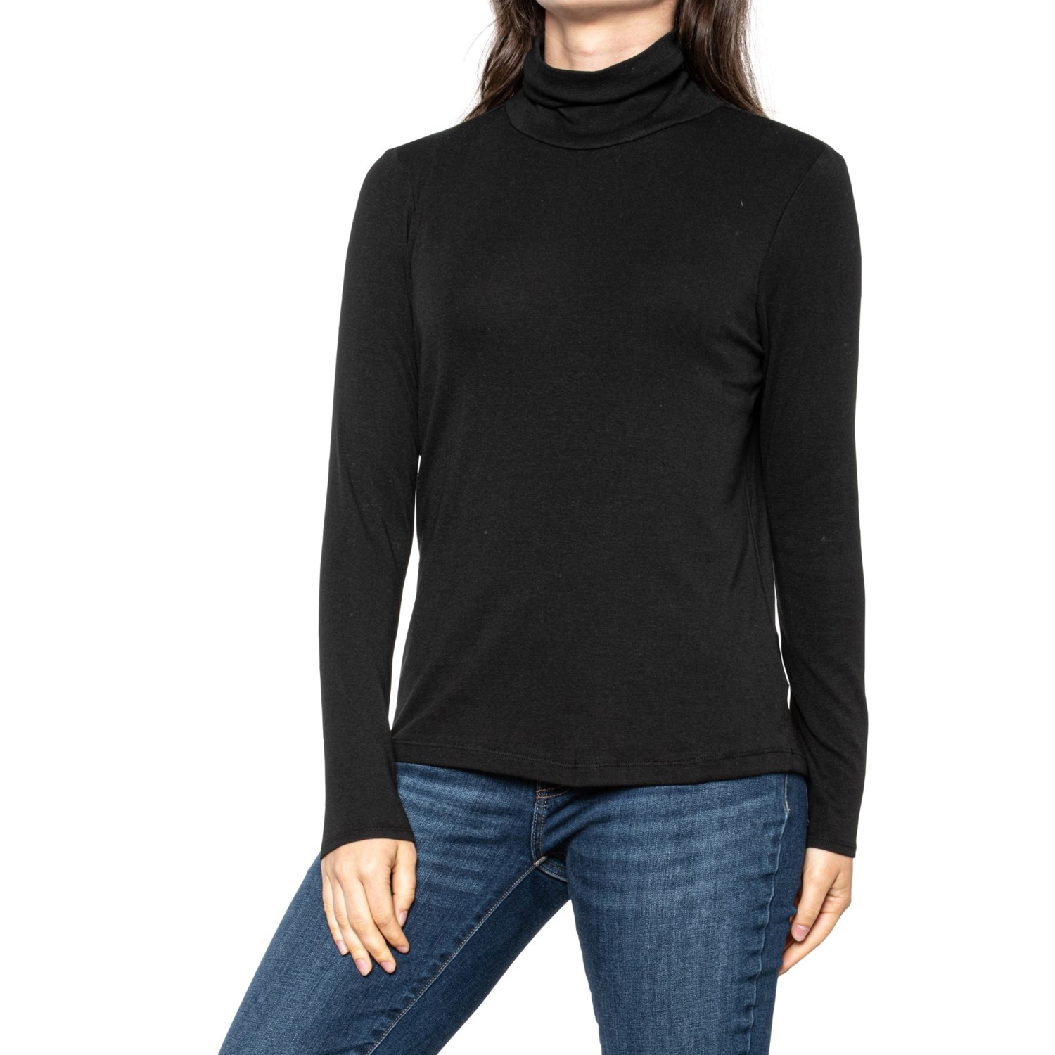 Telluride Clothing Company Pima Cotton and Modal Turtleneck - Long ...