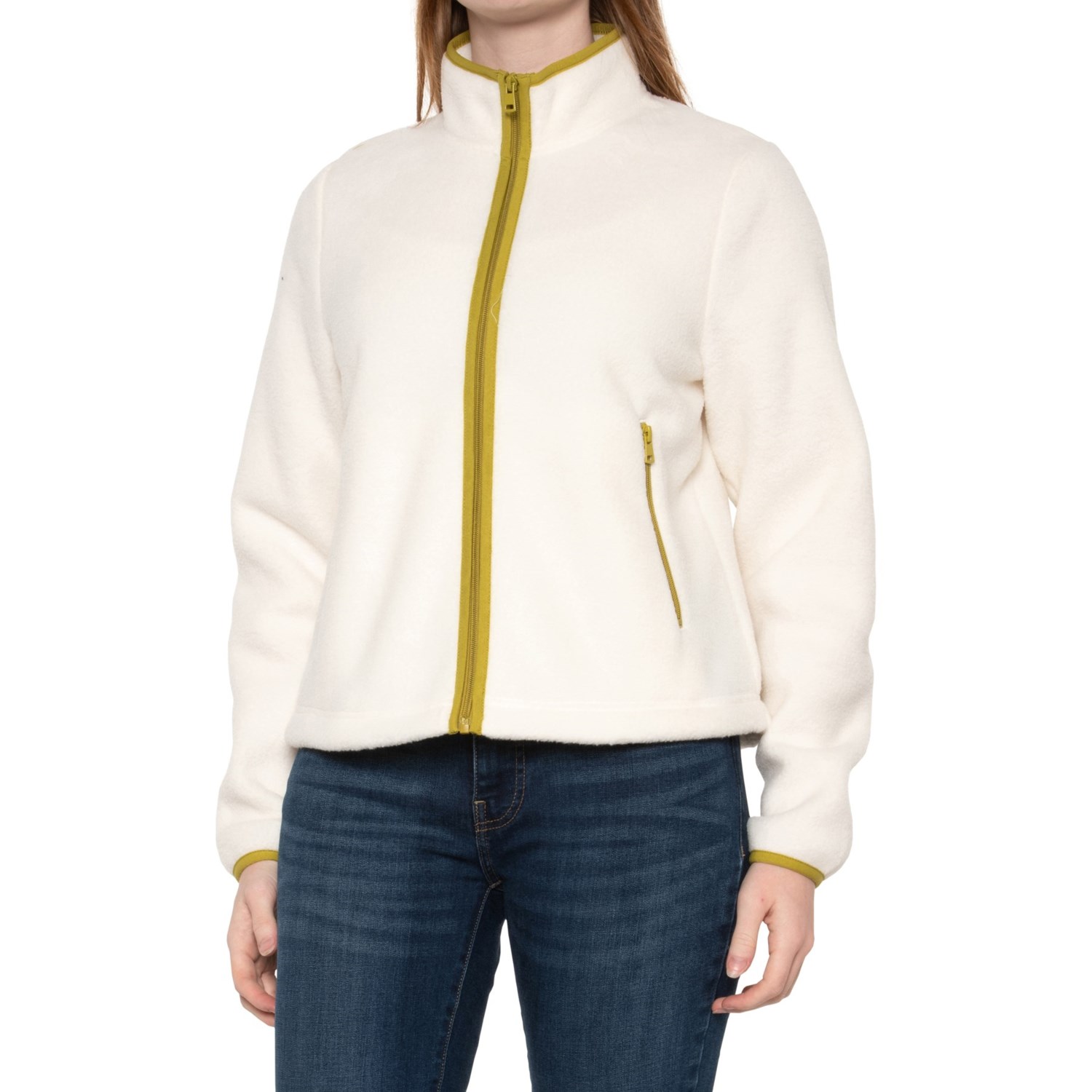 Telluride Clothing Company Solid Cropped Fleece Jacket - Full Zip ...