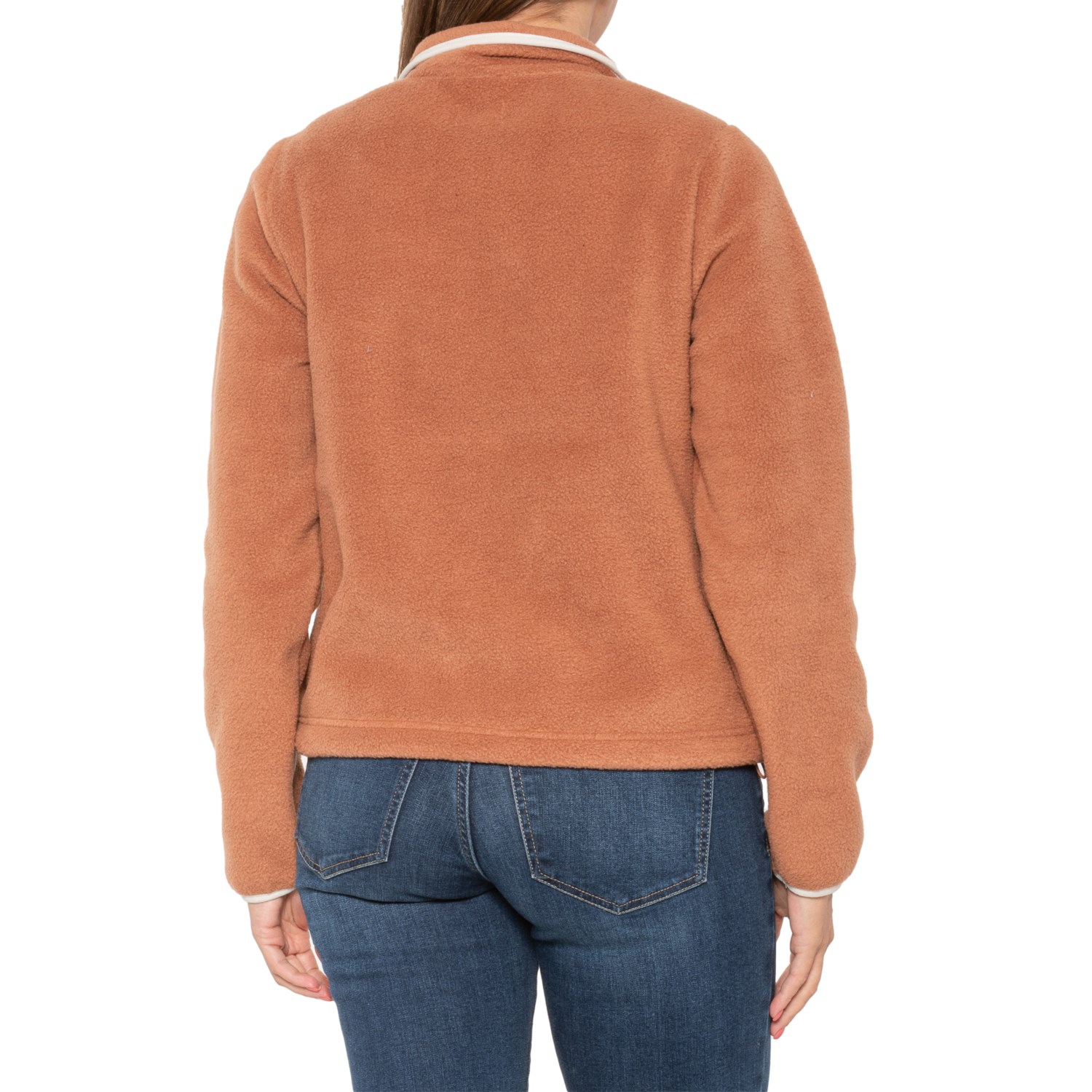 Telluride Clothing Company Solid Cropped Fleece Jacket - Full Zip ...