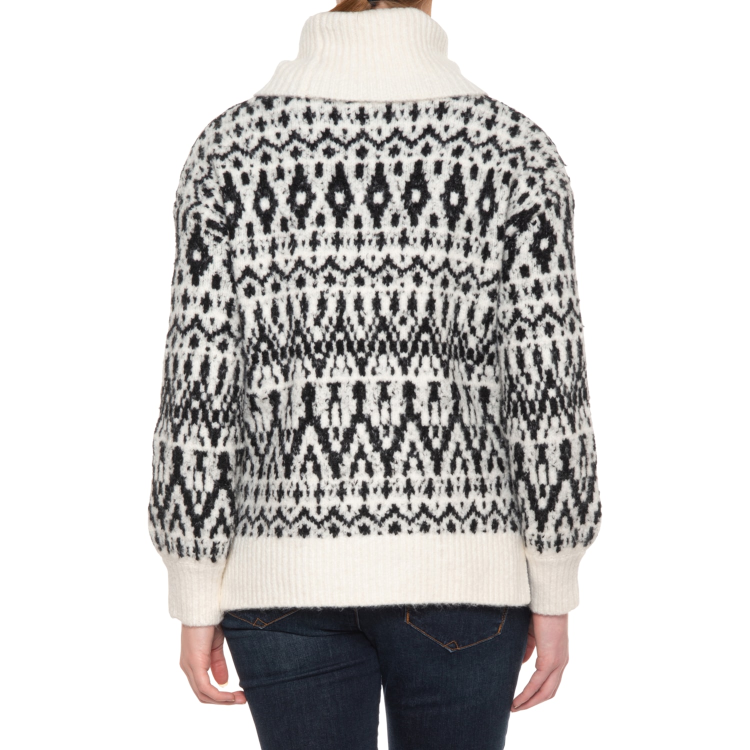 Telluride Exploded Pattern Turtleneck Sweater (For Women) - Save 71%