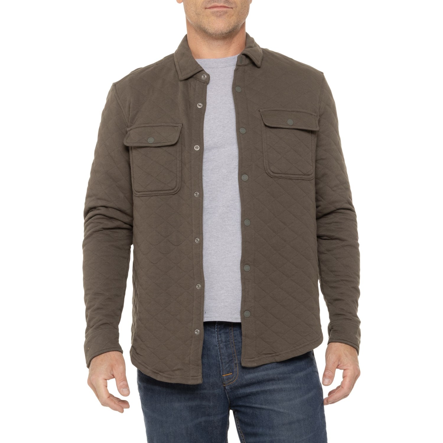 tentree Quilted Colville Shacket - Organic Cotton - Save 42%