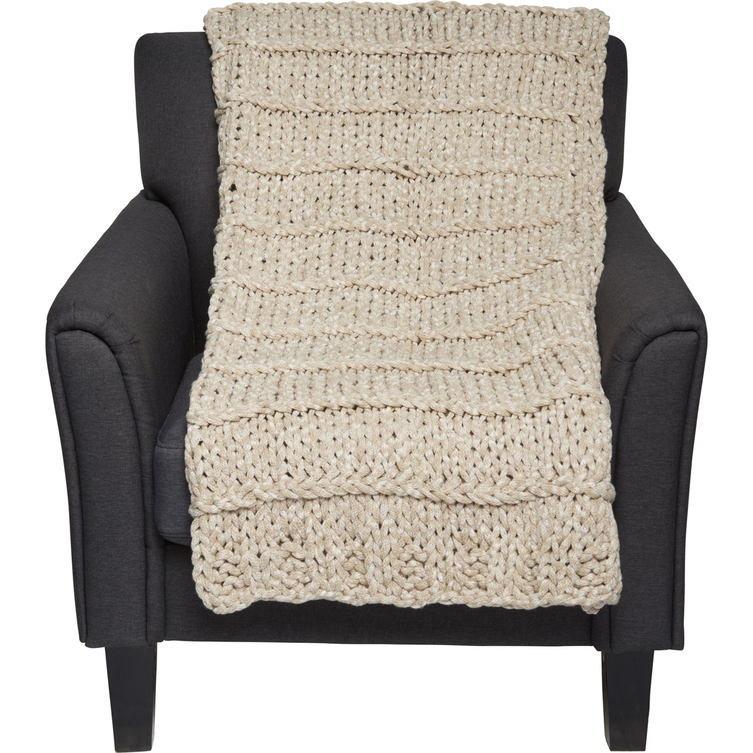 The Farmhouse by Rachel Ashwell Posey Knit Throw Blanket - 50x60 ...