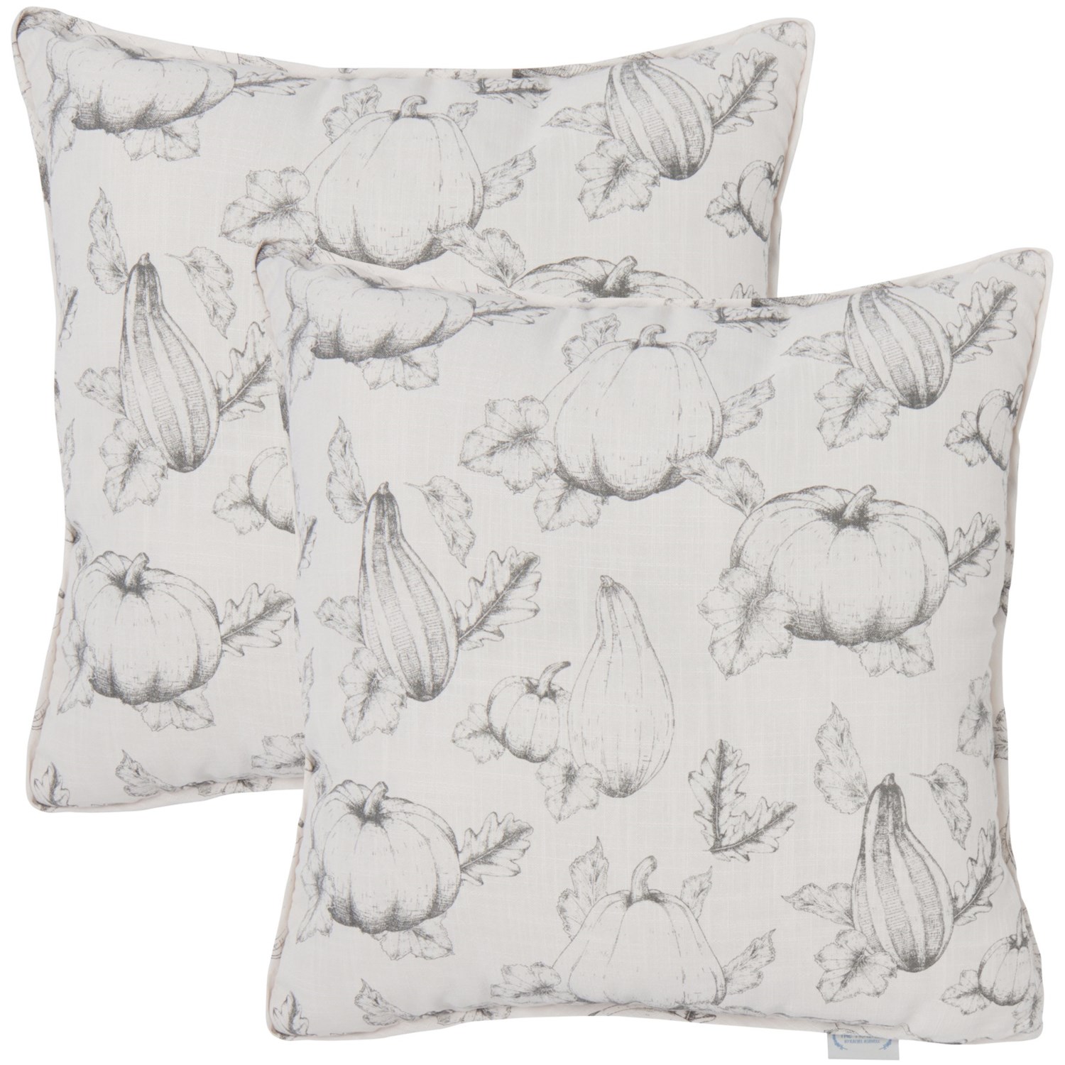 The Prairie by Rachel Ashwell Gourd Toile Throw Pillow - 20x20”, Black ...