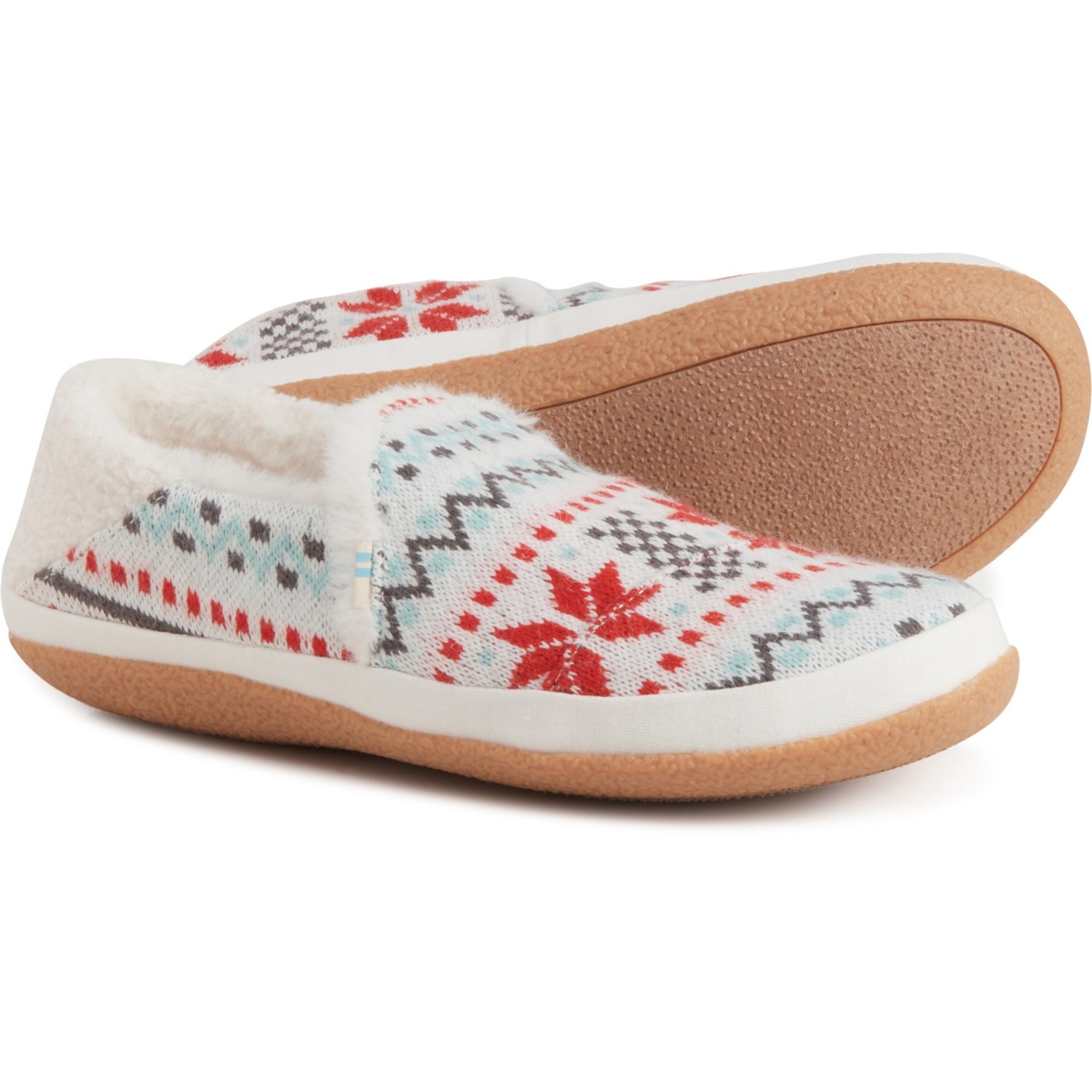 TOMS Fair Isle Knit India Slippers (For Women)