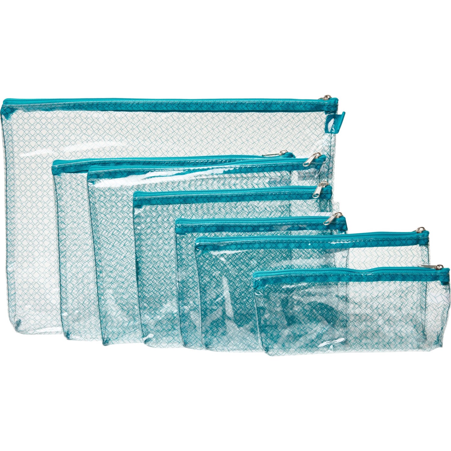 Travelon PVC Packing Bags - Set of 7, Teal - Save 30%