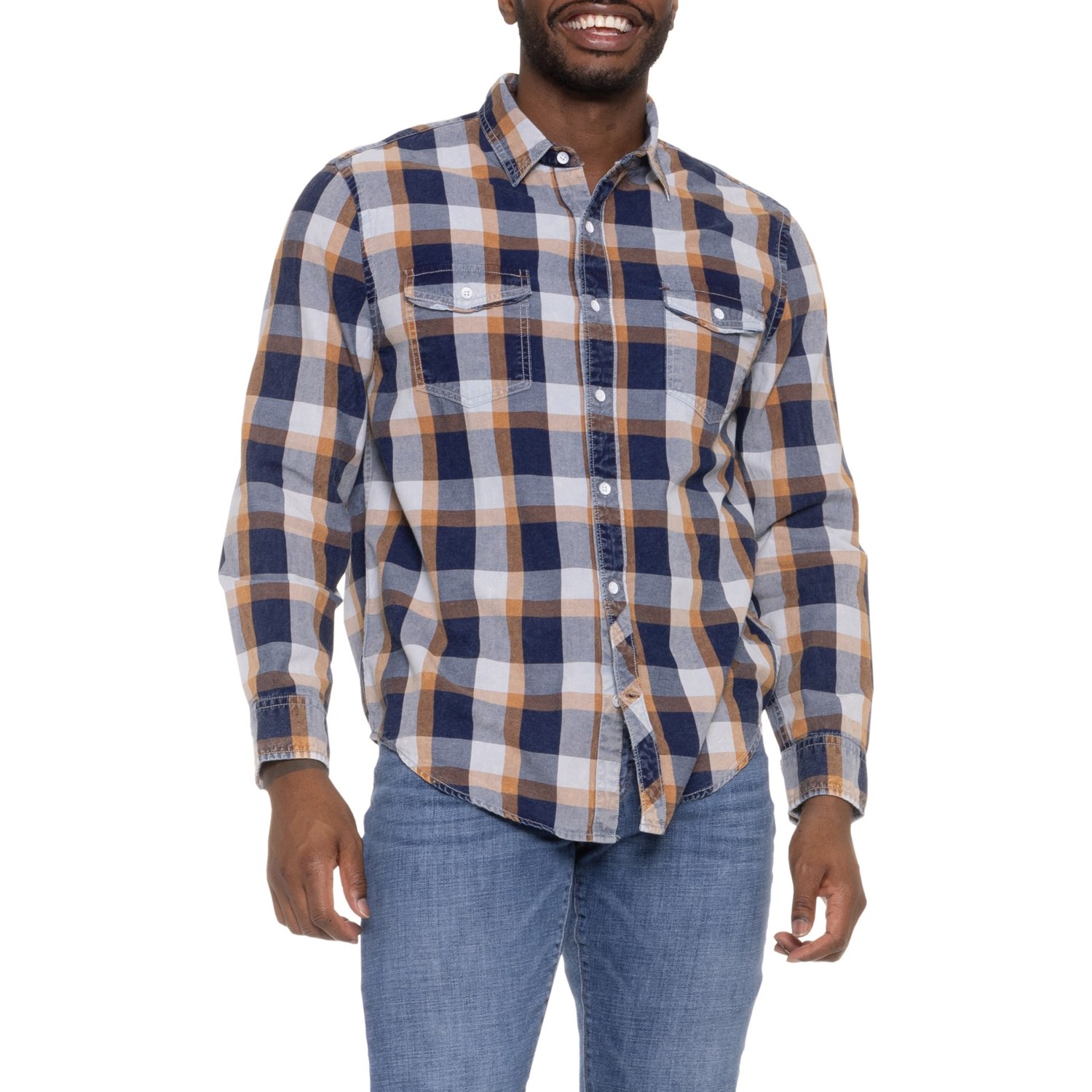True Grit Daybreak Winston Flannel Shirt - Long Sleeve - Save 70%