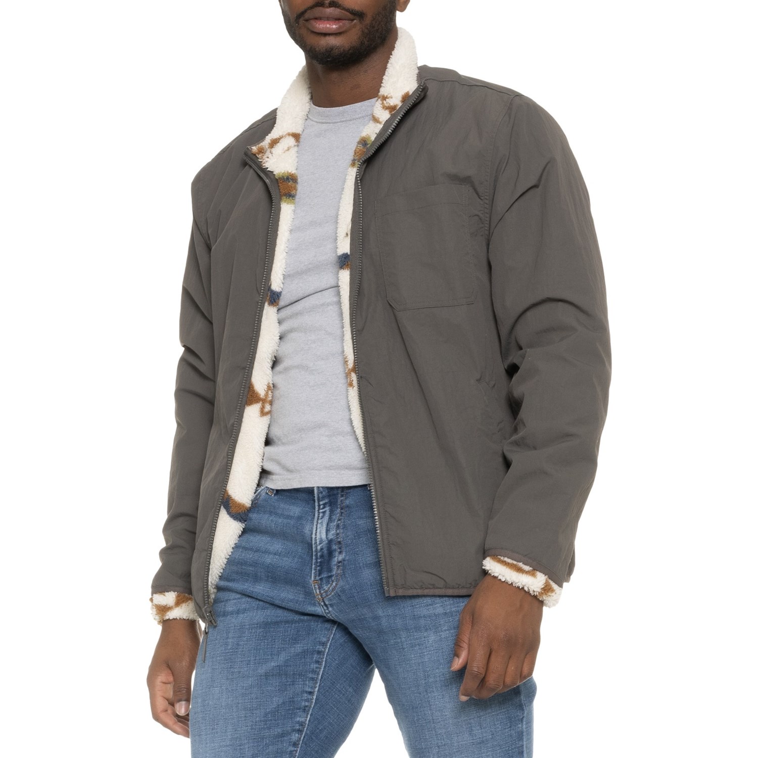 True Grit Full-Zip Jacket - Reversible - Save 66%