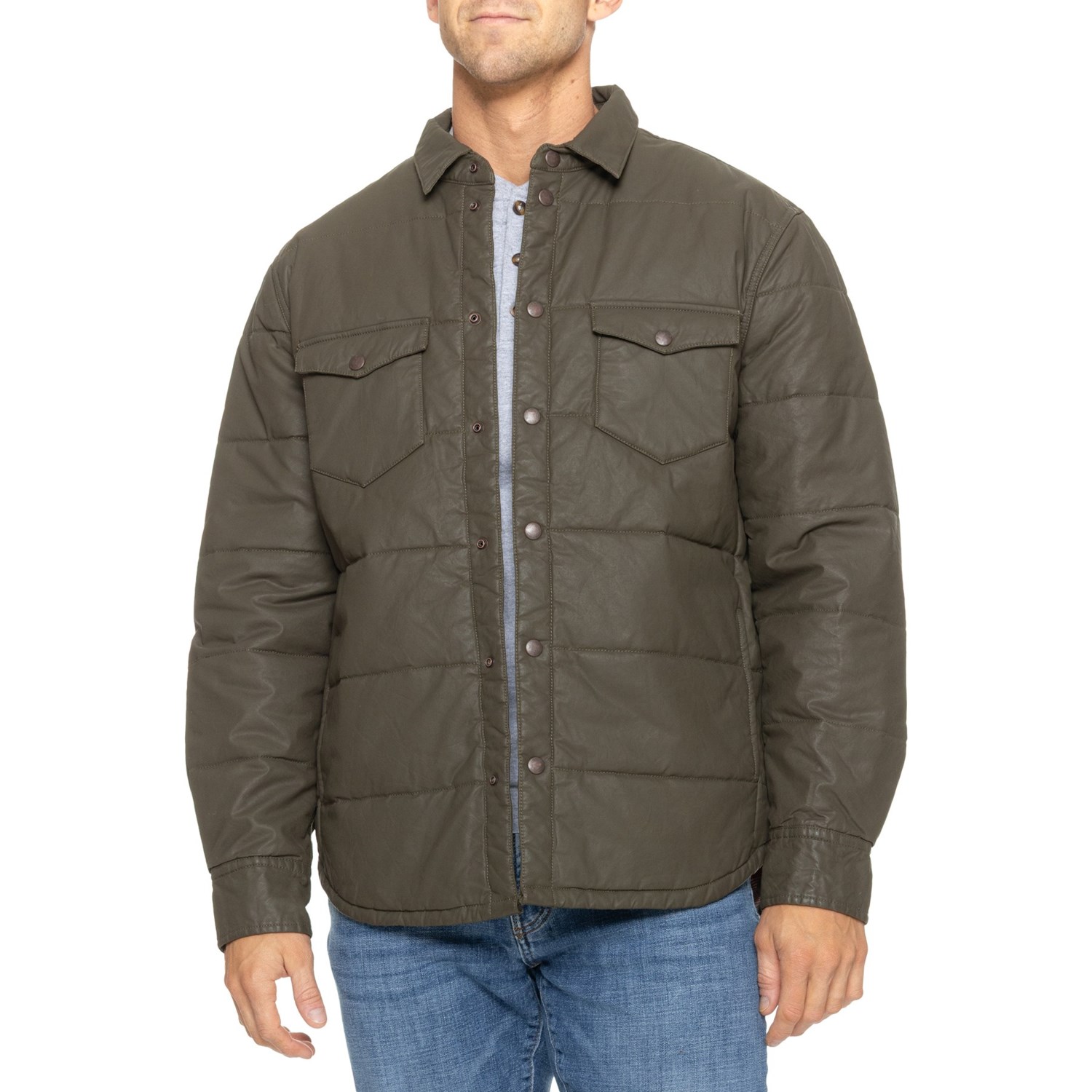 True Grit Quilted Ranch Shirt Jacket - Save 64%