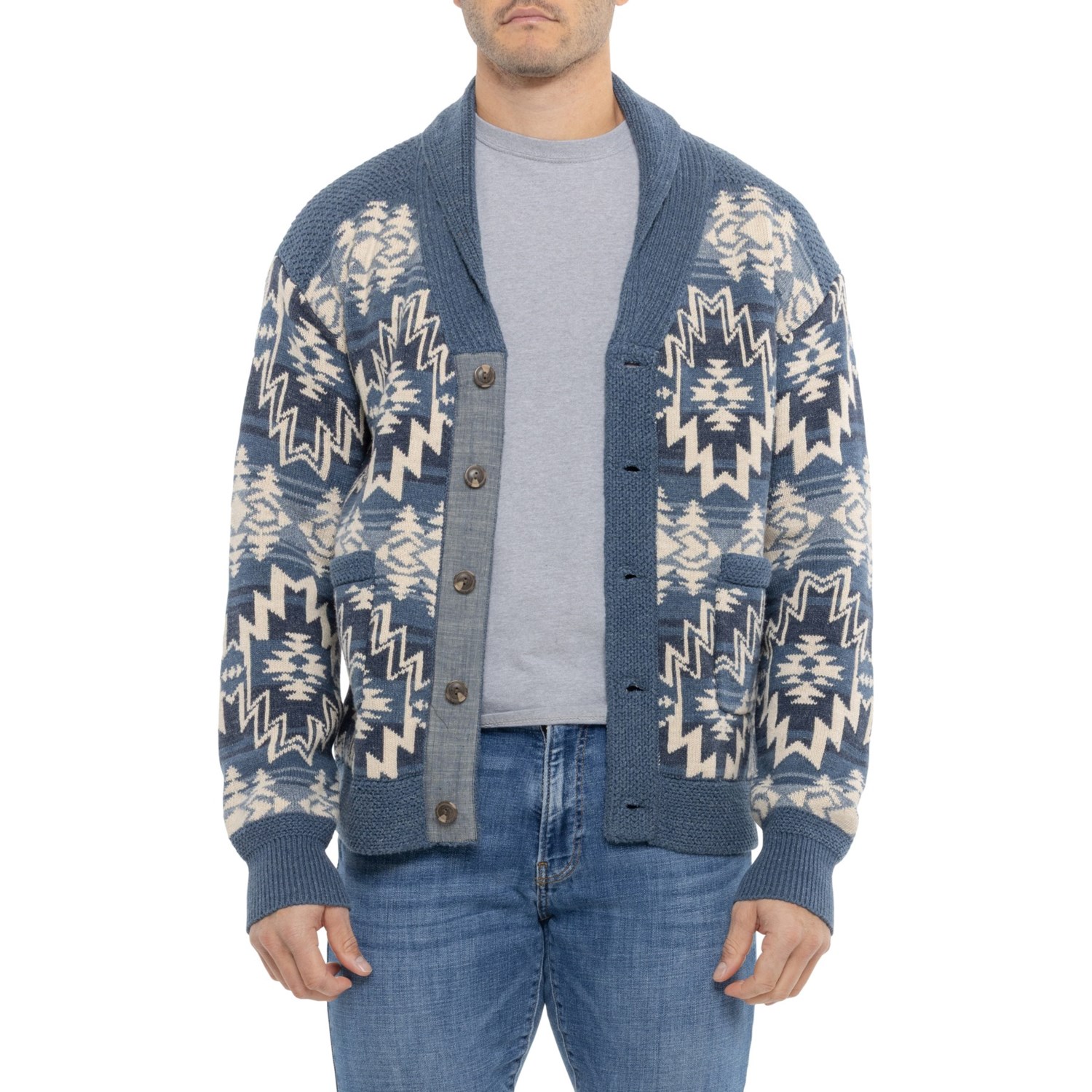 True Grit Tribal Lux Cardigan Sweater - Save 63%