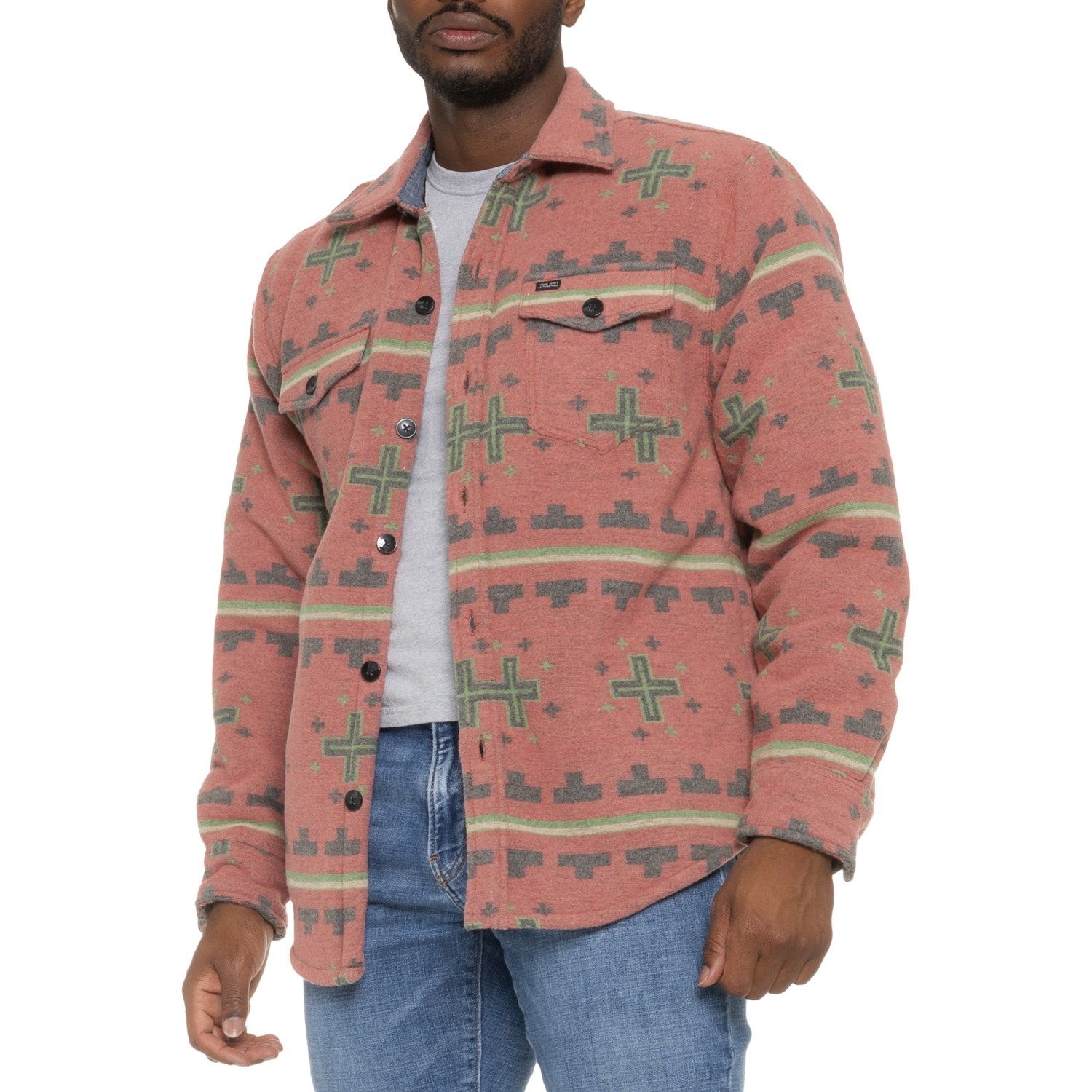 True Grit Vintage Summit Cross Shirt Jacket - Save 64%
