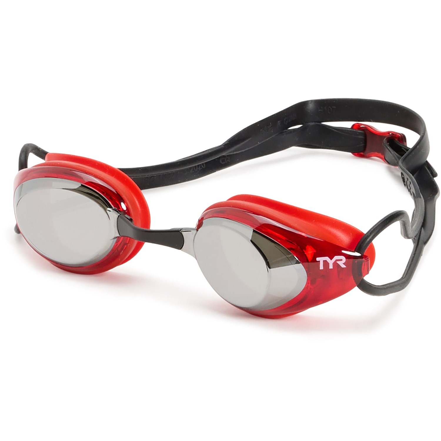 TYR Black Hawk Racing Swim Goggles - Mirrored Lenses - Save 60%