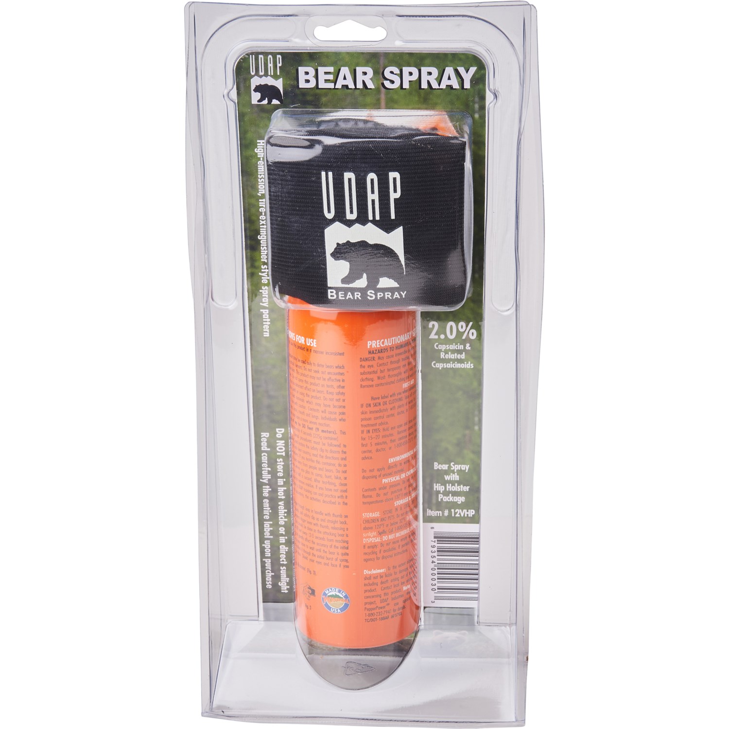 UDAP Bear Spray with Holder - 7.9 oz. - Save 23%